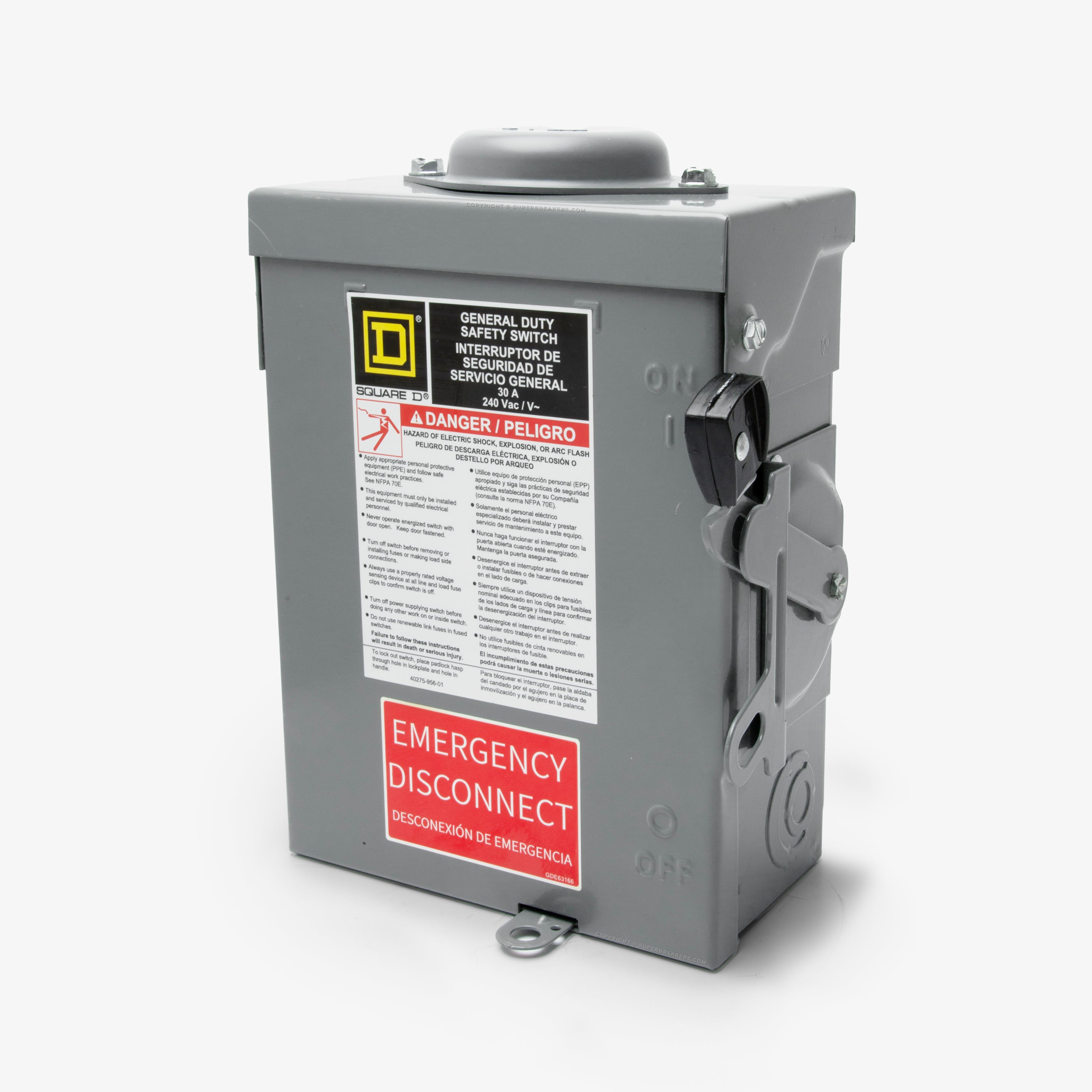 Square D DU321RB General Duty Safety Switch – SuperBreakers