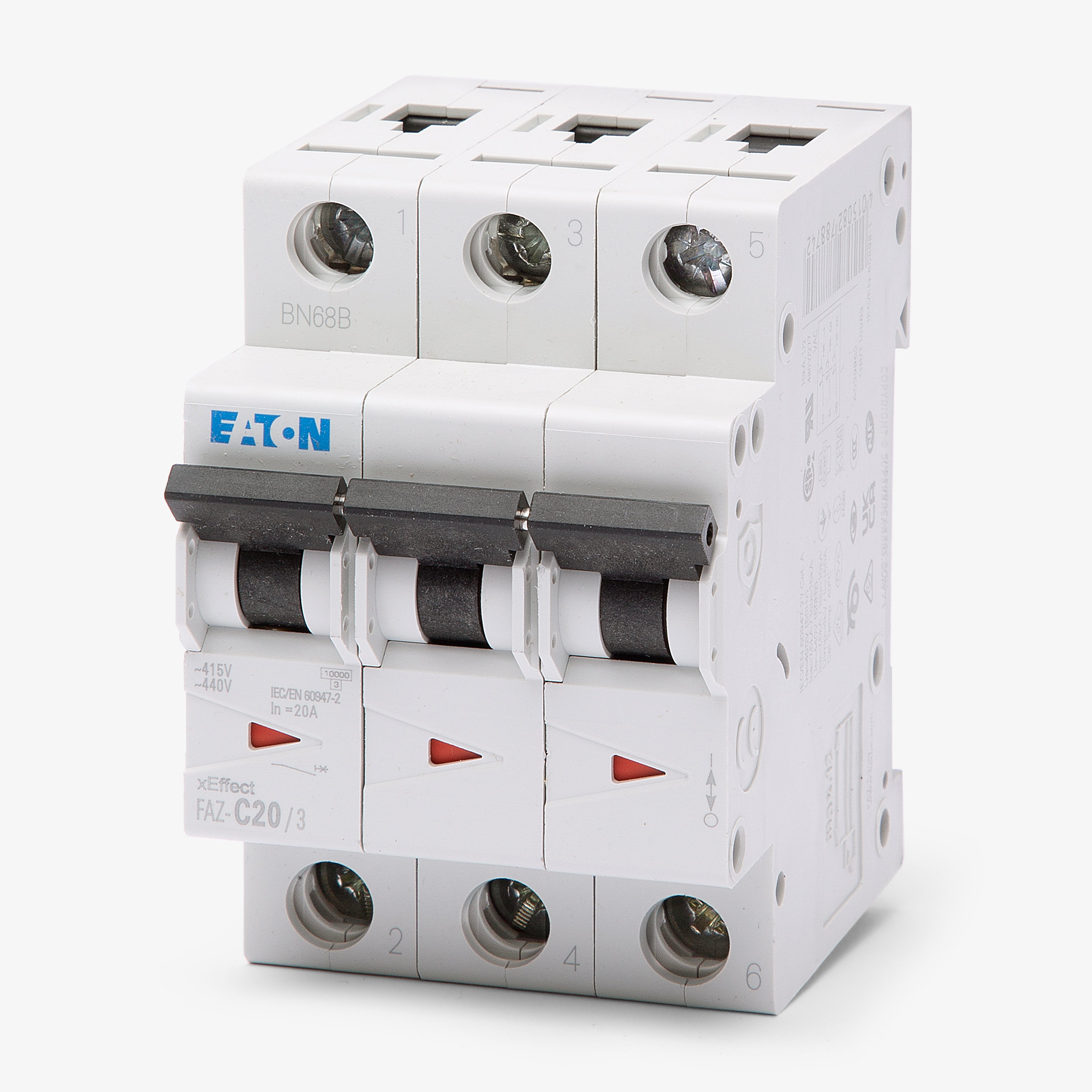 Eaton FAZ-C20/3 3 Pole Circuit Breaker – SuperBreakers