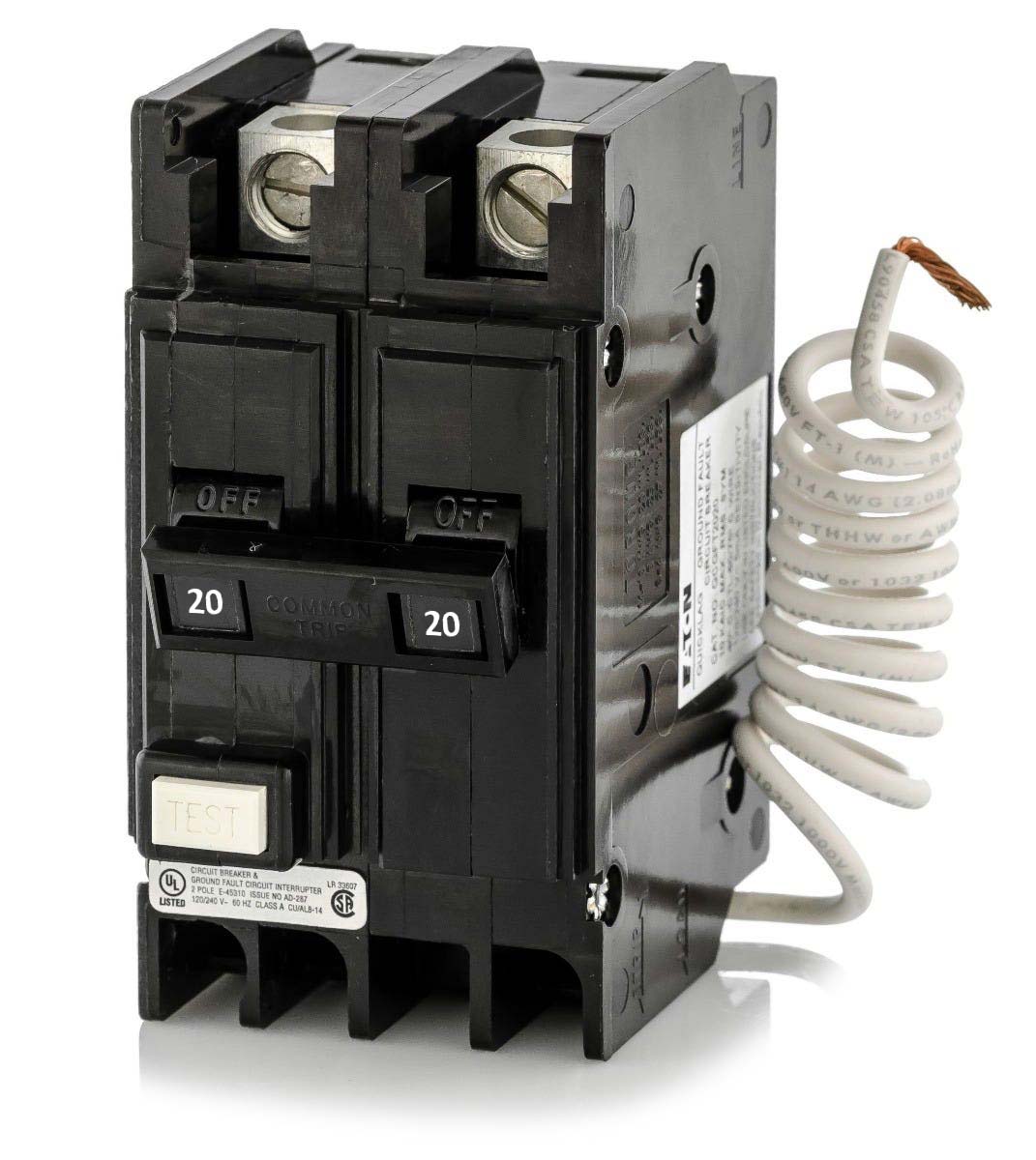 Eaton QCGF2020 2 Pole Ground Fault Circuit Breaker – SuperBreakers