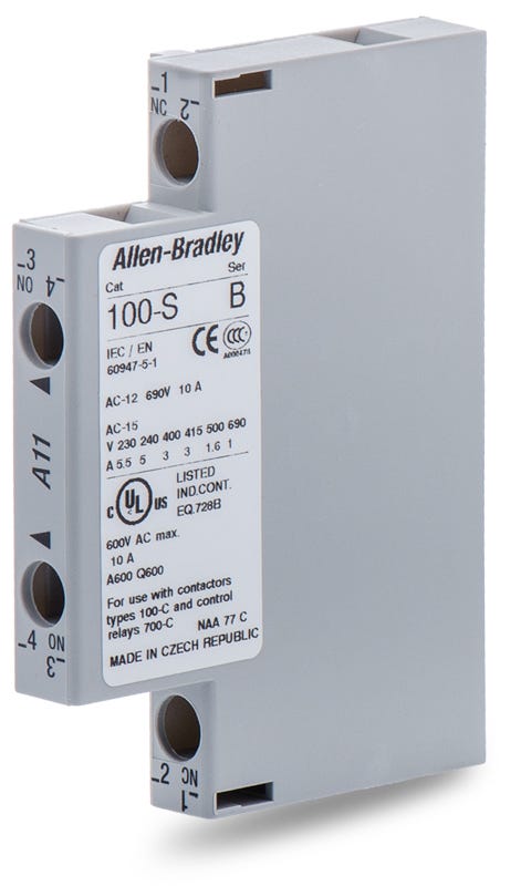 Allen-Bradley 100-SA11 Auxiliary Contact Block – SuperBreakers