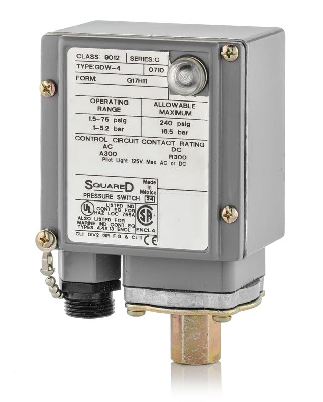 Square D 9012GDW4 Pressure Switch – SuperBreakers
