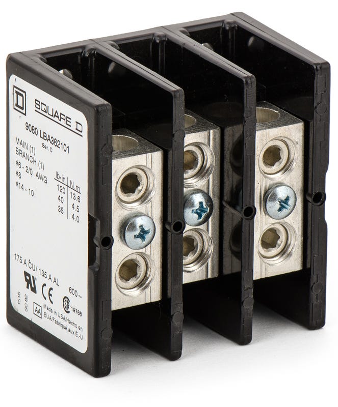 Schneider Electric 9080LBA362101 Power Distribution Block – SuperBreakers