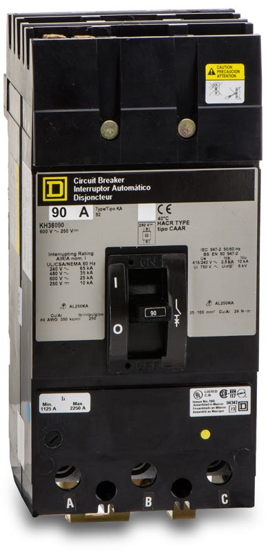 Square D KH36090 3 Pole Circuit Breaker – SuperBreakers