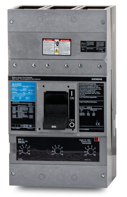 Siemens MXD63B800 3 Pole Circuit Breaker – SuperBreakers