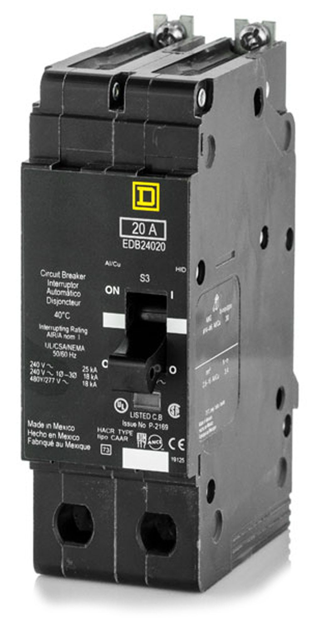 Square D EDB24020 2 Pole Circuit Breaker – SuperBreakers