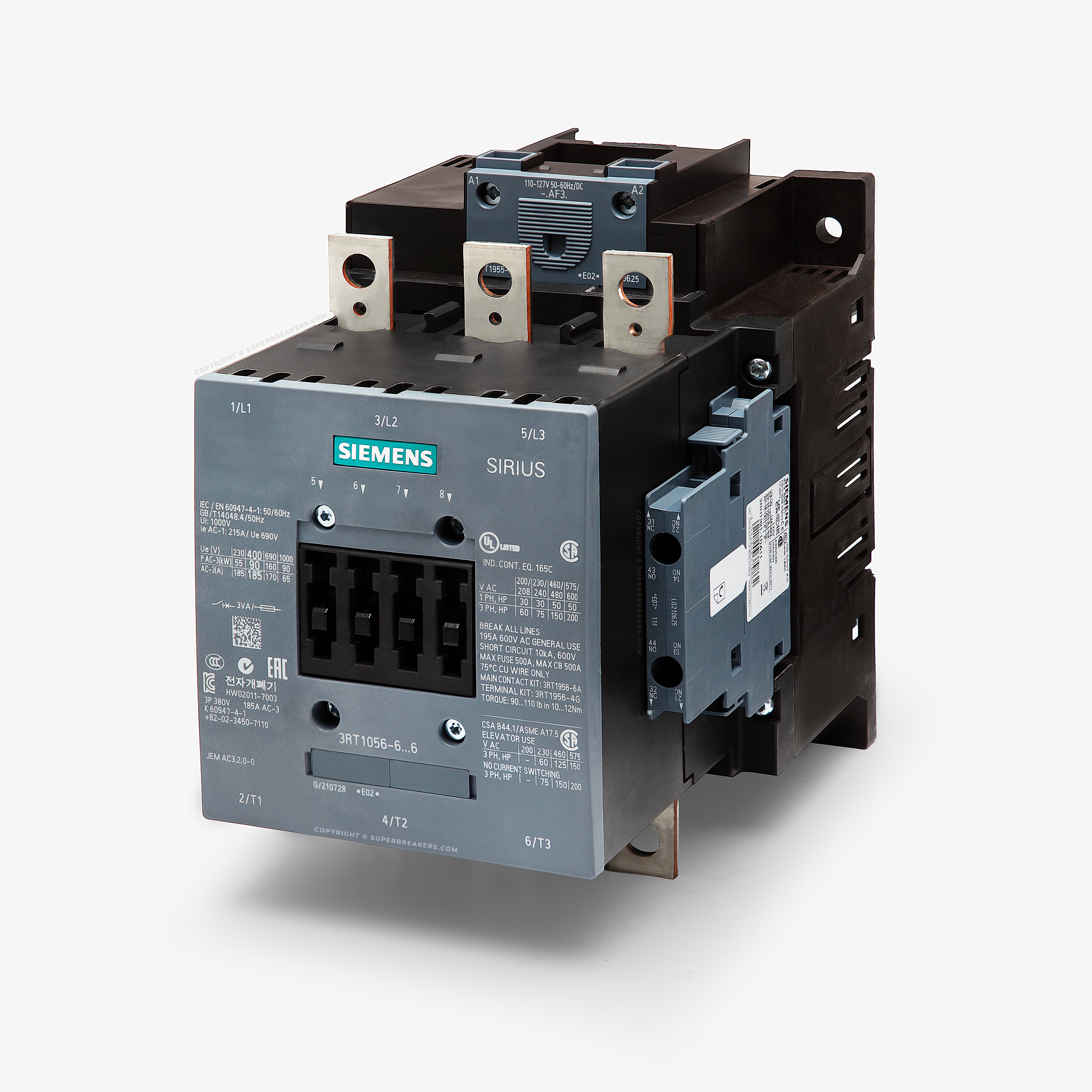 Siemens 3RT1056-6AF36 Contactor – SuperBreakers