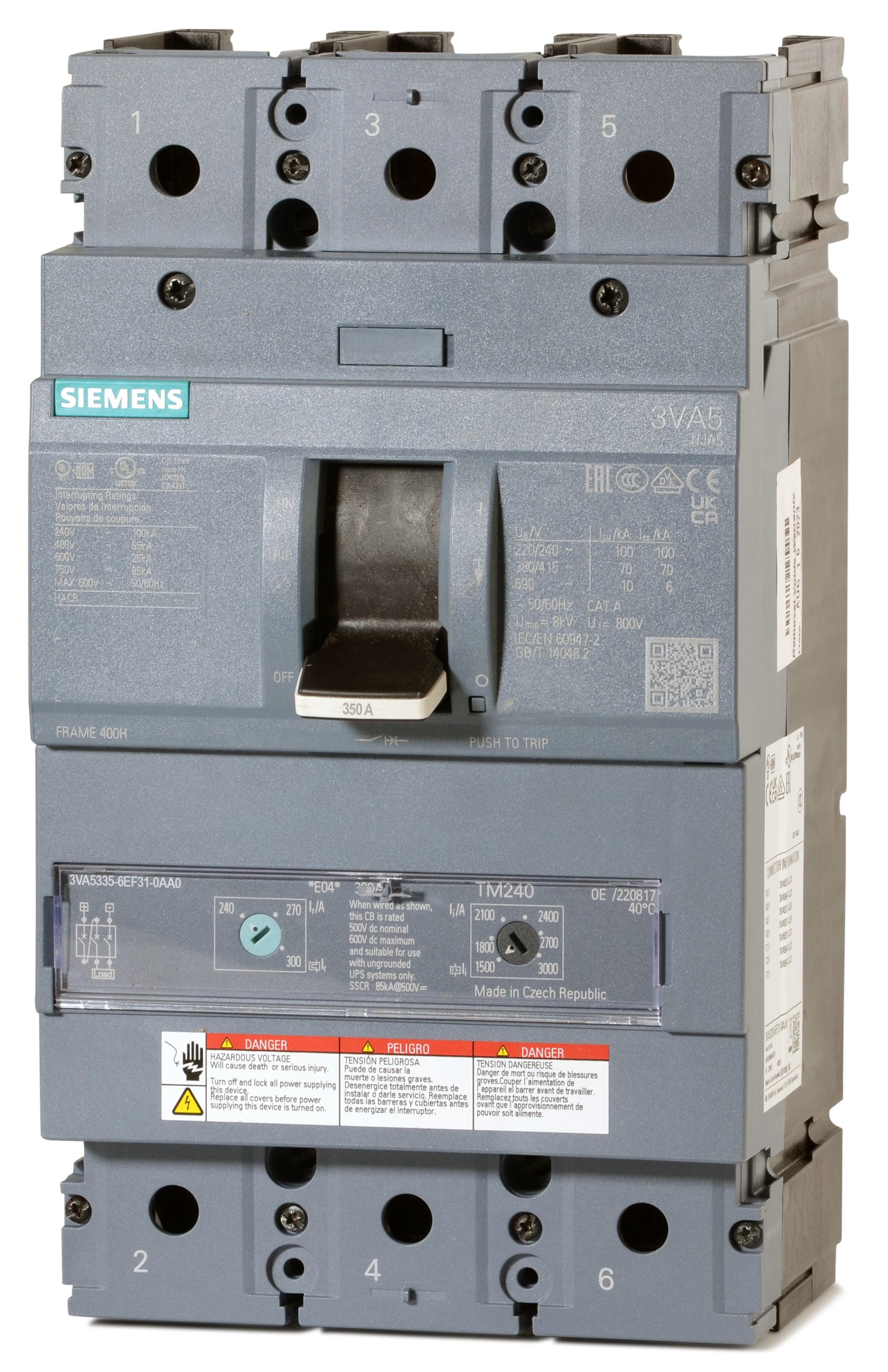 Siemens 3VA5335-6EF31-0AA0 Molded Case Circuit Breaker – SuperBreakers