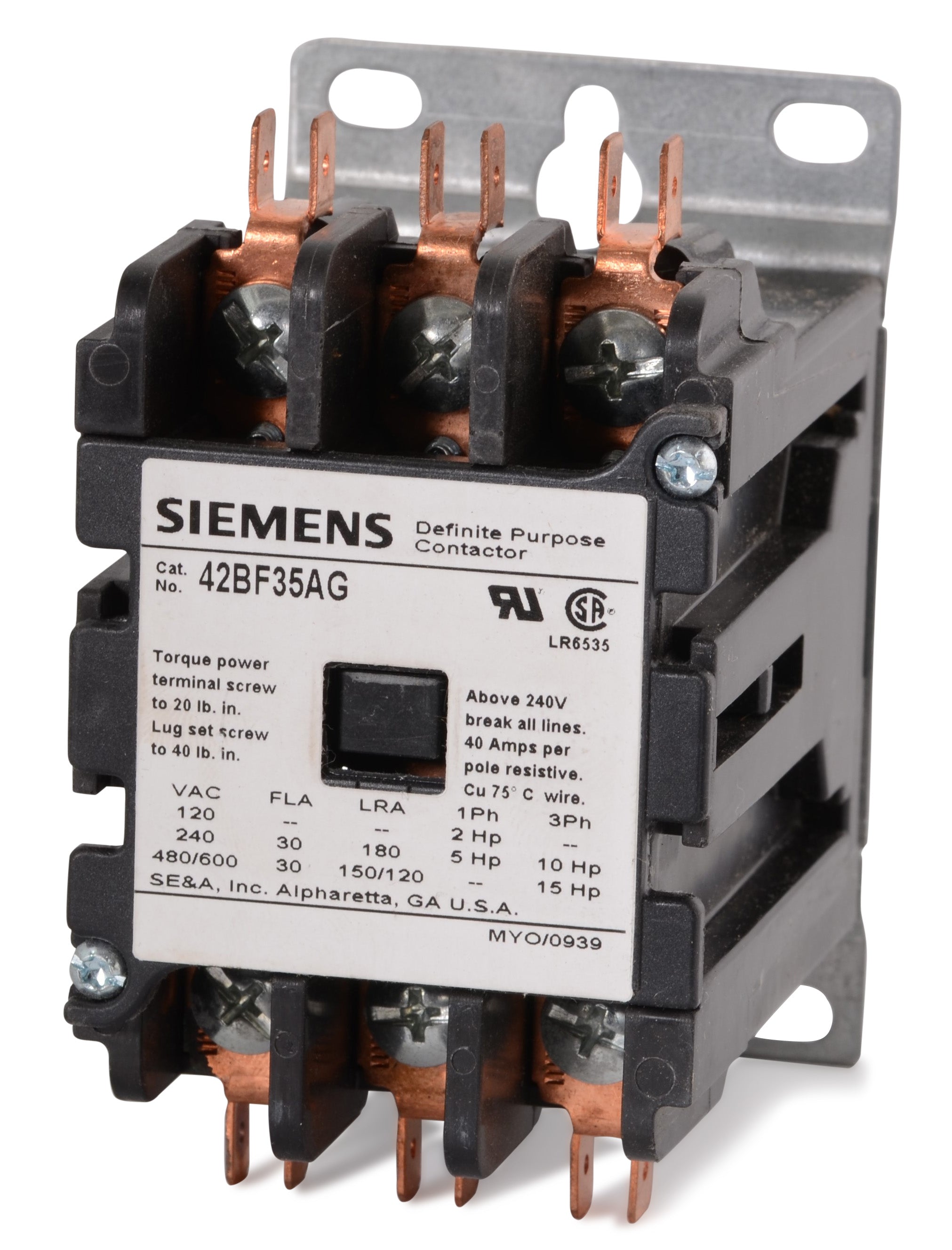 Siemens 42BF35AG Definite Purpose Contactor – SuperBreakers