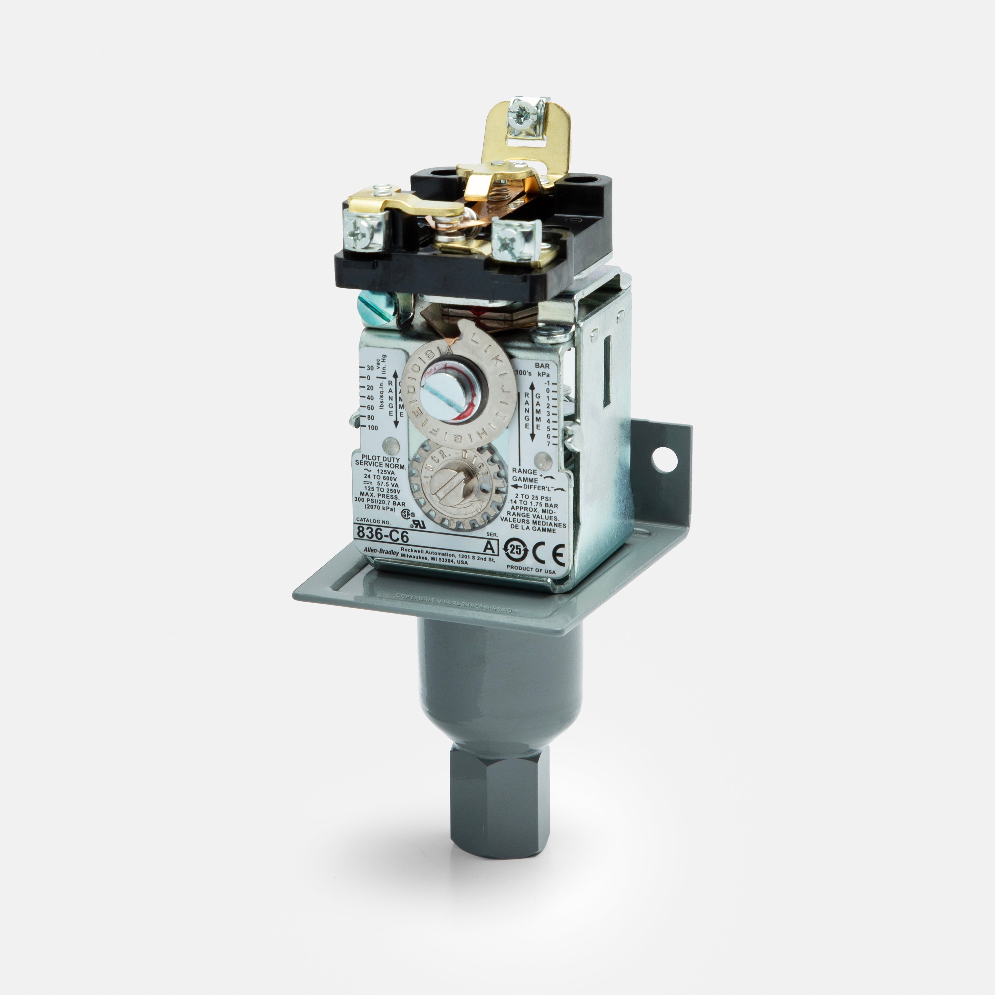 Allen-Bradley 836C6 Pressure Control Switch – SuperBreakers