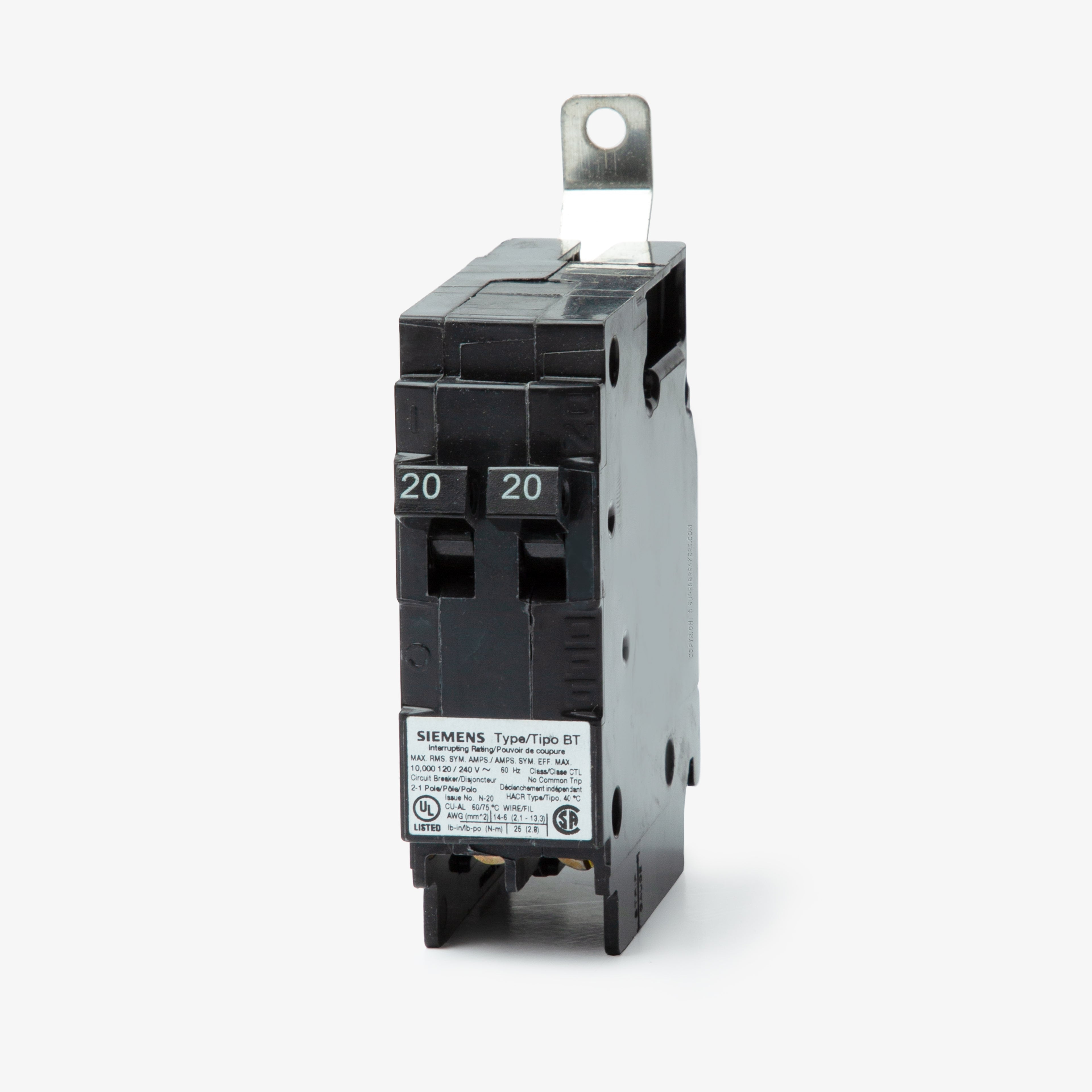 Siemens B2020 2 Pole Circuit Breaker – SuperBreakers