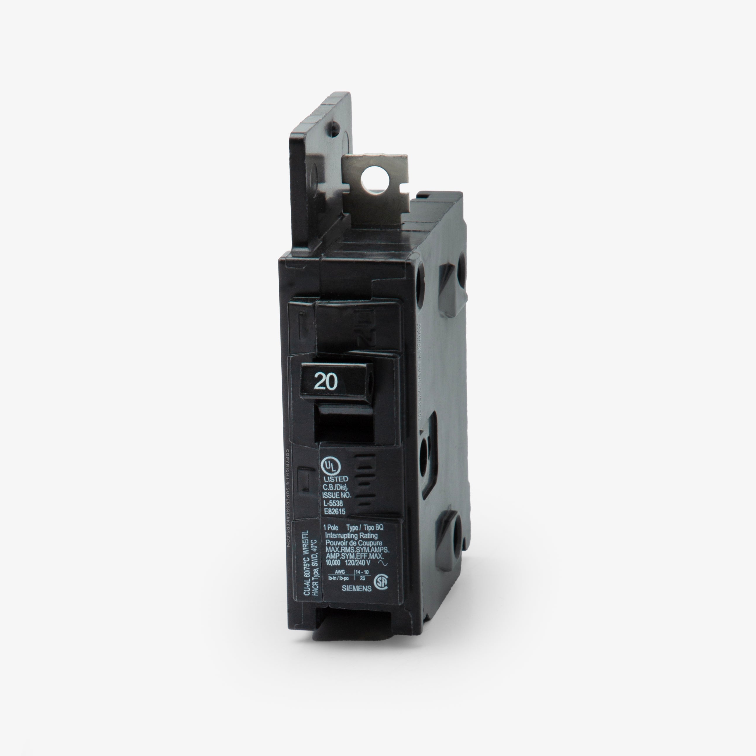 Siemens BQ1B020 1 Pole Circuit Breaker – SuperBreakers