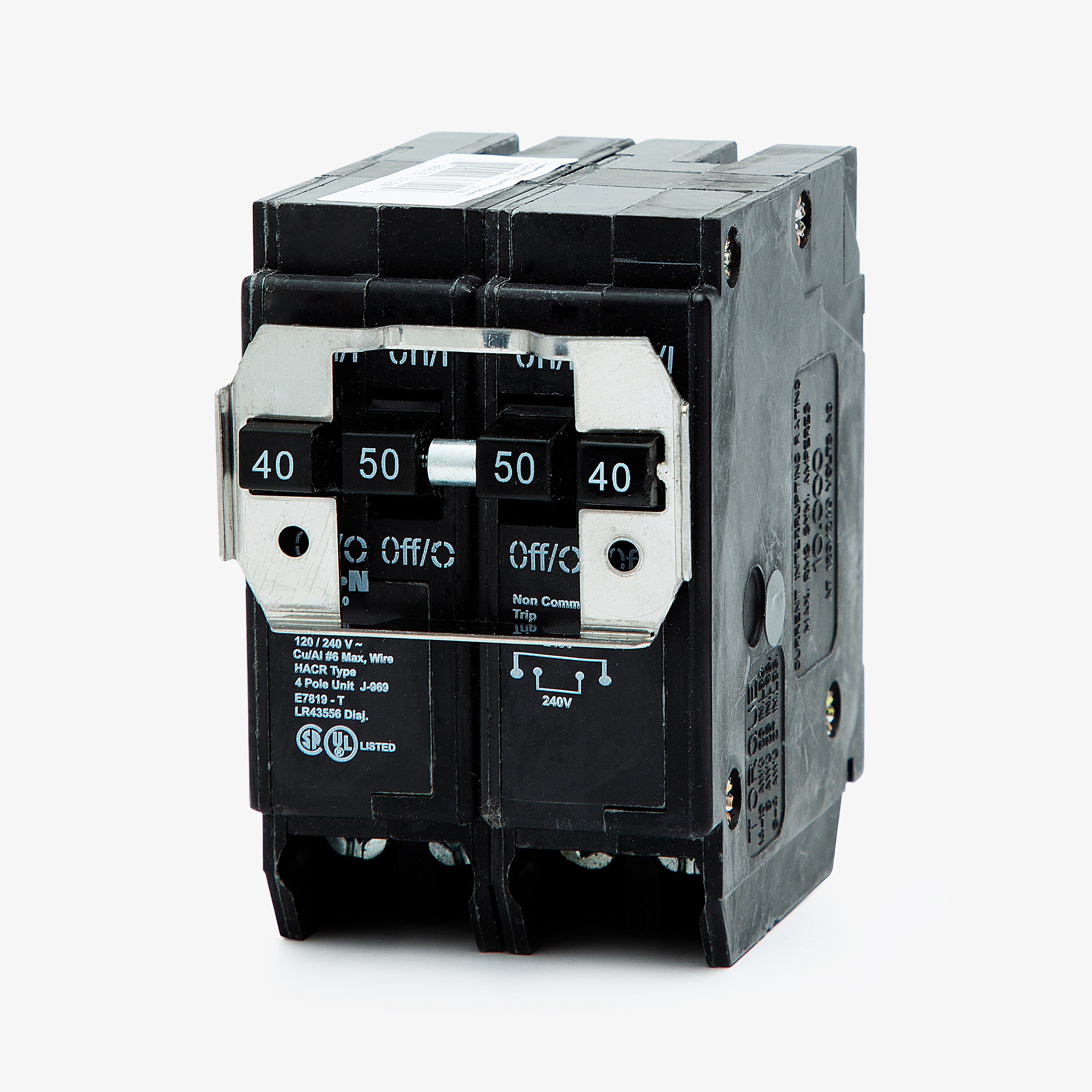 Cutler-Hammer BQ240250 Quadplex Miniature Circuit Breaker – SuperBreakers