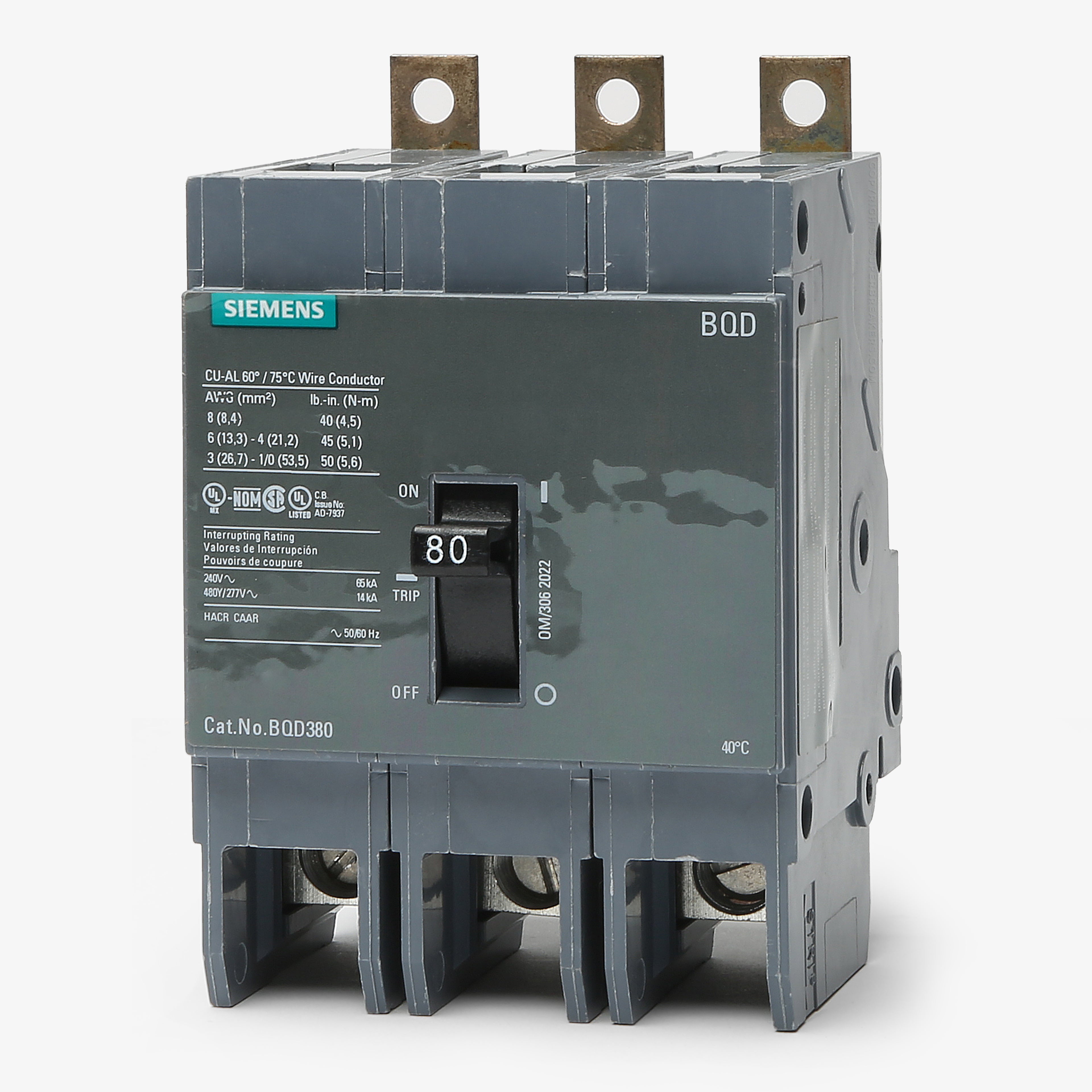 Siemens BQD380 3 Pole Circuit Breaker – SuperBreakers