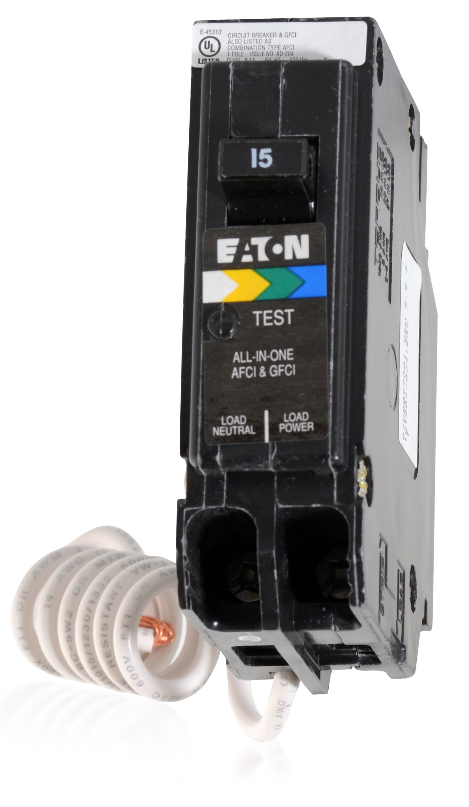 Eaton BRN115A1CS 1 Pole Dual Function Circuit Breaker – SuperBreakers