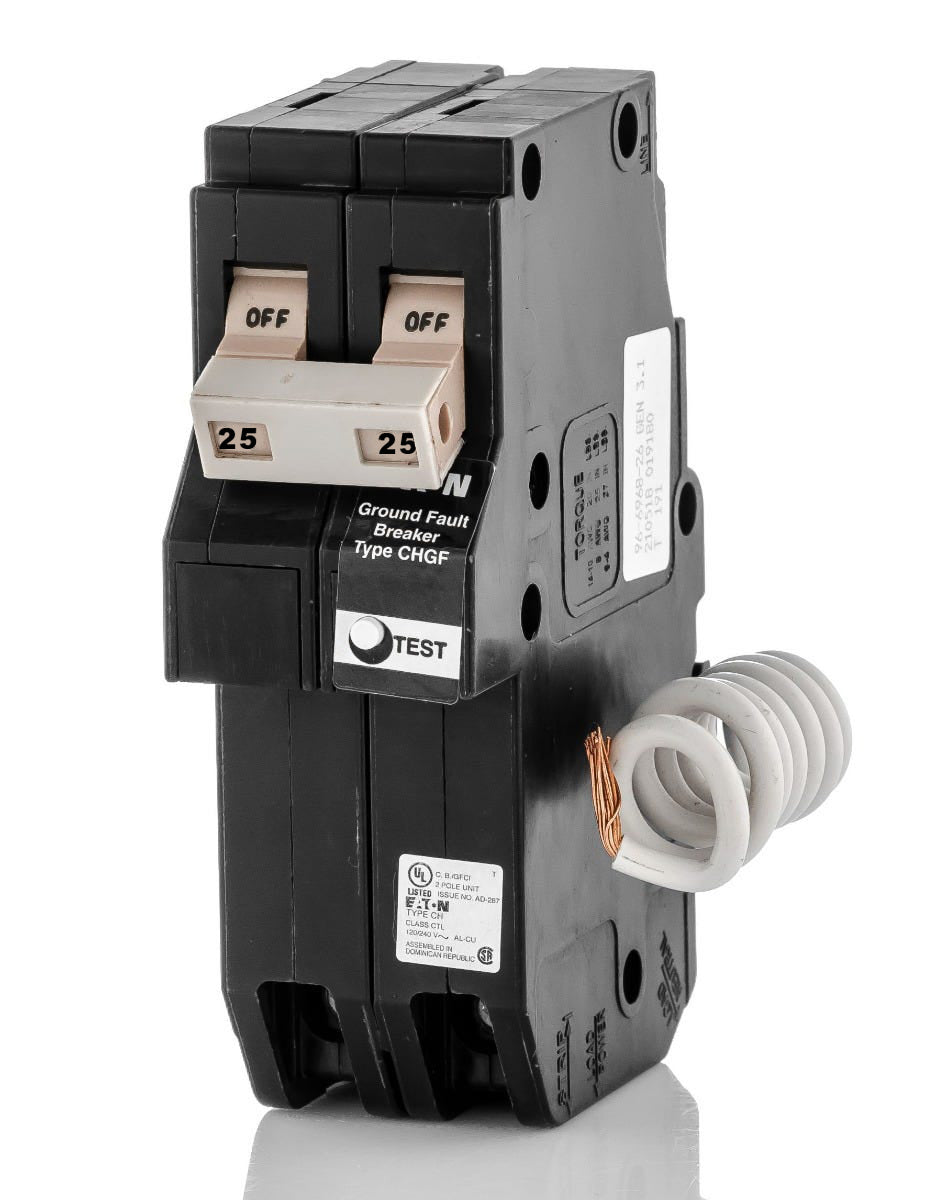 New Eaton CHN225GF 2 Pole Ground Fault Circuit Breaker – SuperBreakers