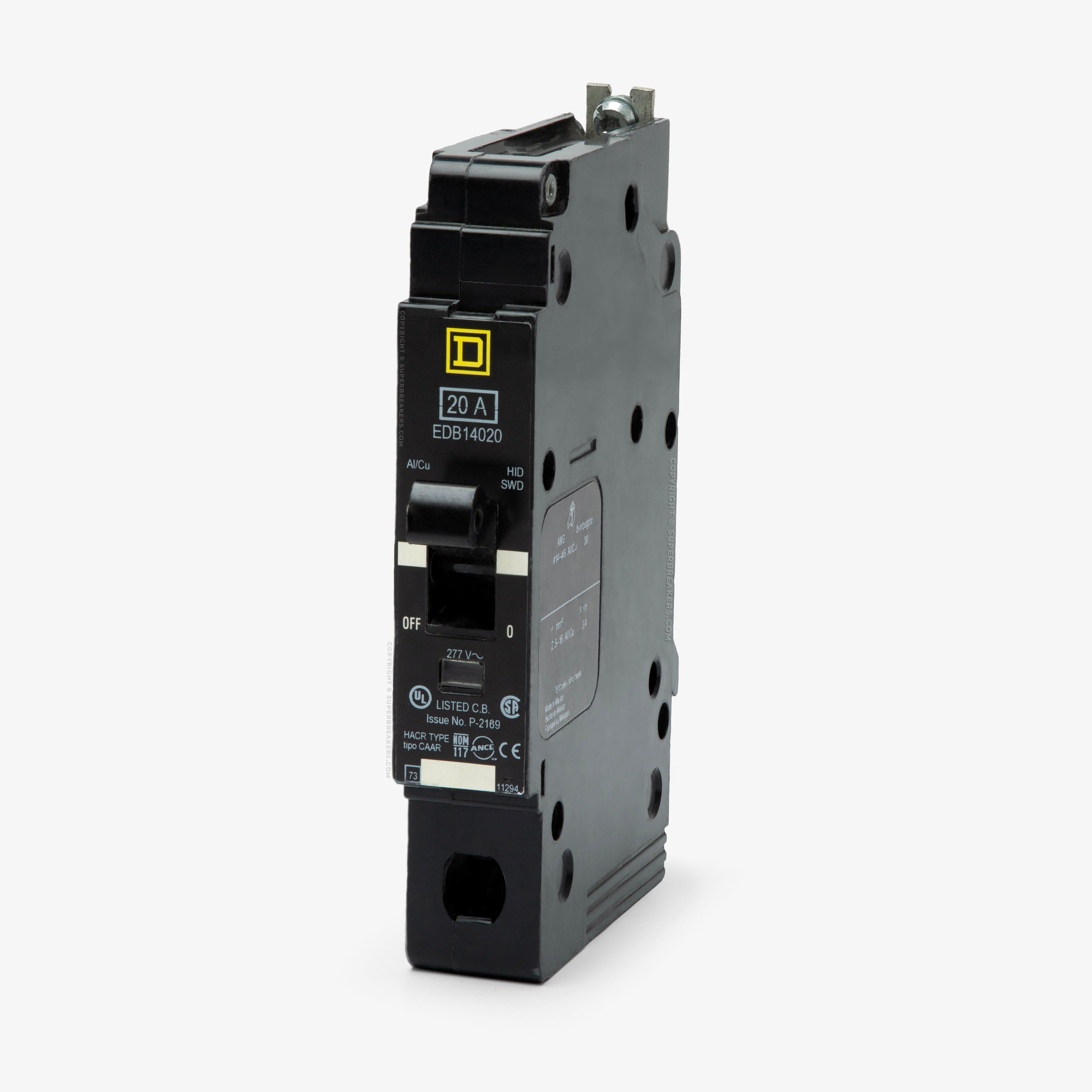 Square D EDB14020 1 Pole Circuit Breaker – SuperBreakers