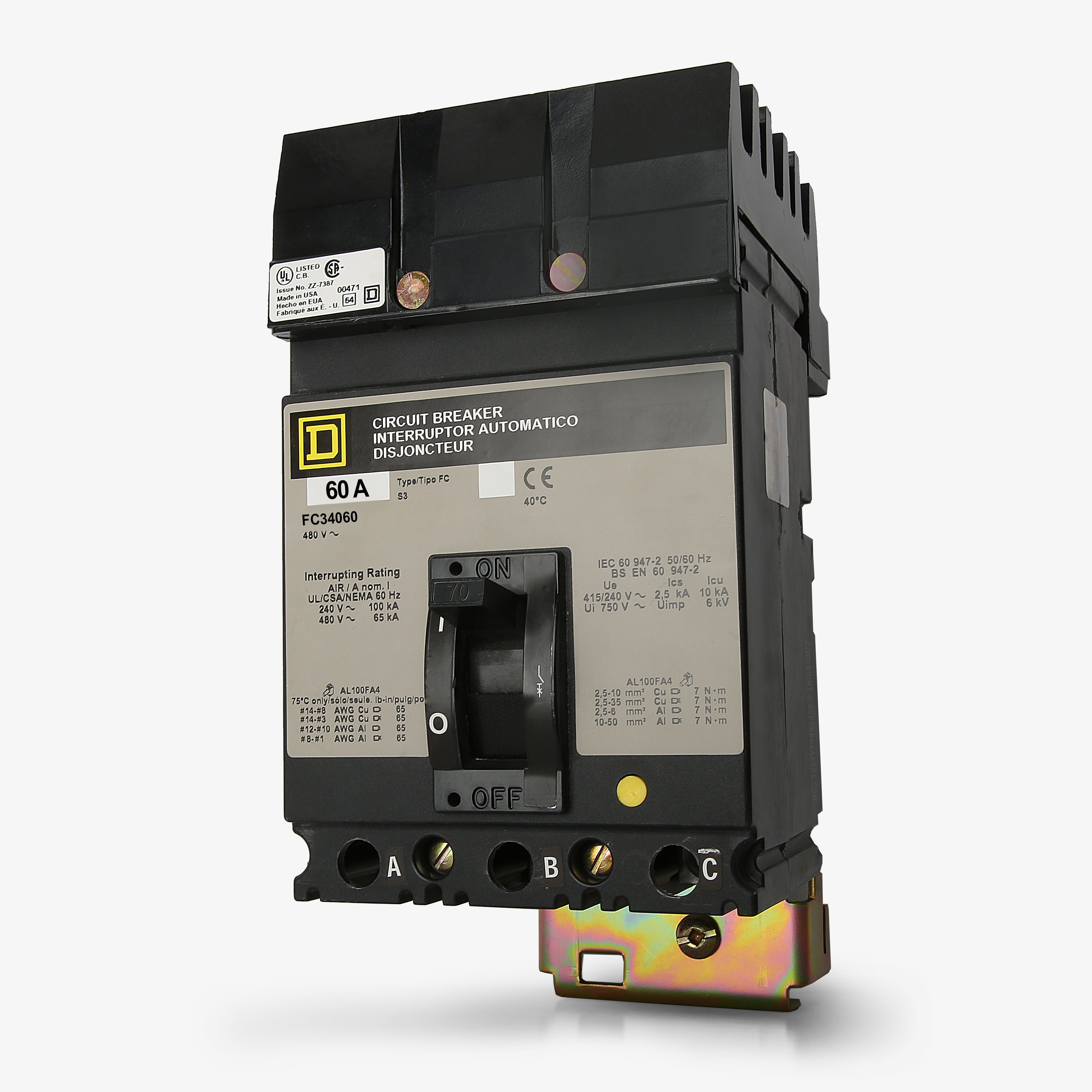 Square D FC34060 3 Pole Circuit Breaker – SuperBreakers