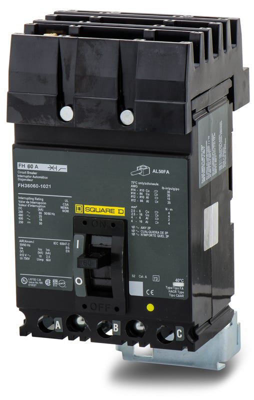 Square D FH36060-1021 3 Pole Circuit Breaker – SuperBreakers