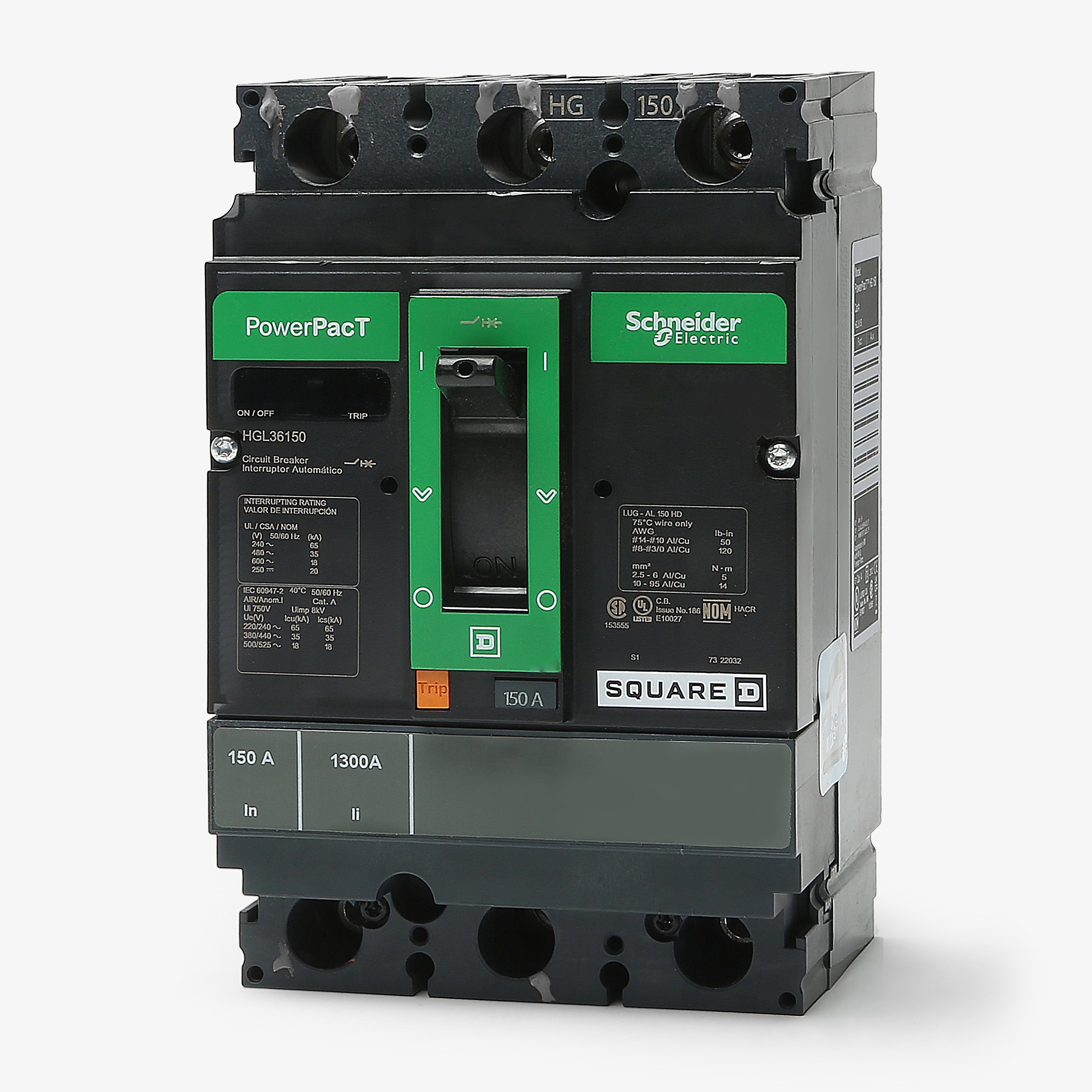 Square D HGL36150 3 Pole Circuit Breaker – SuperBreakers
