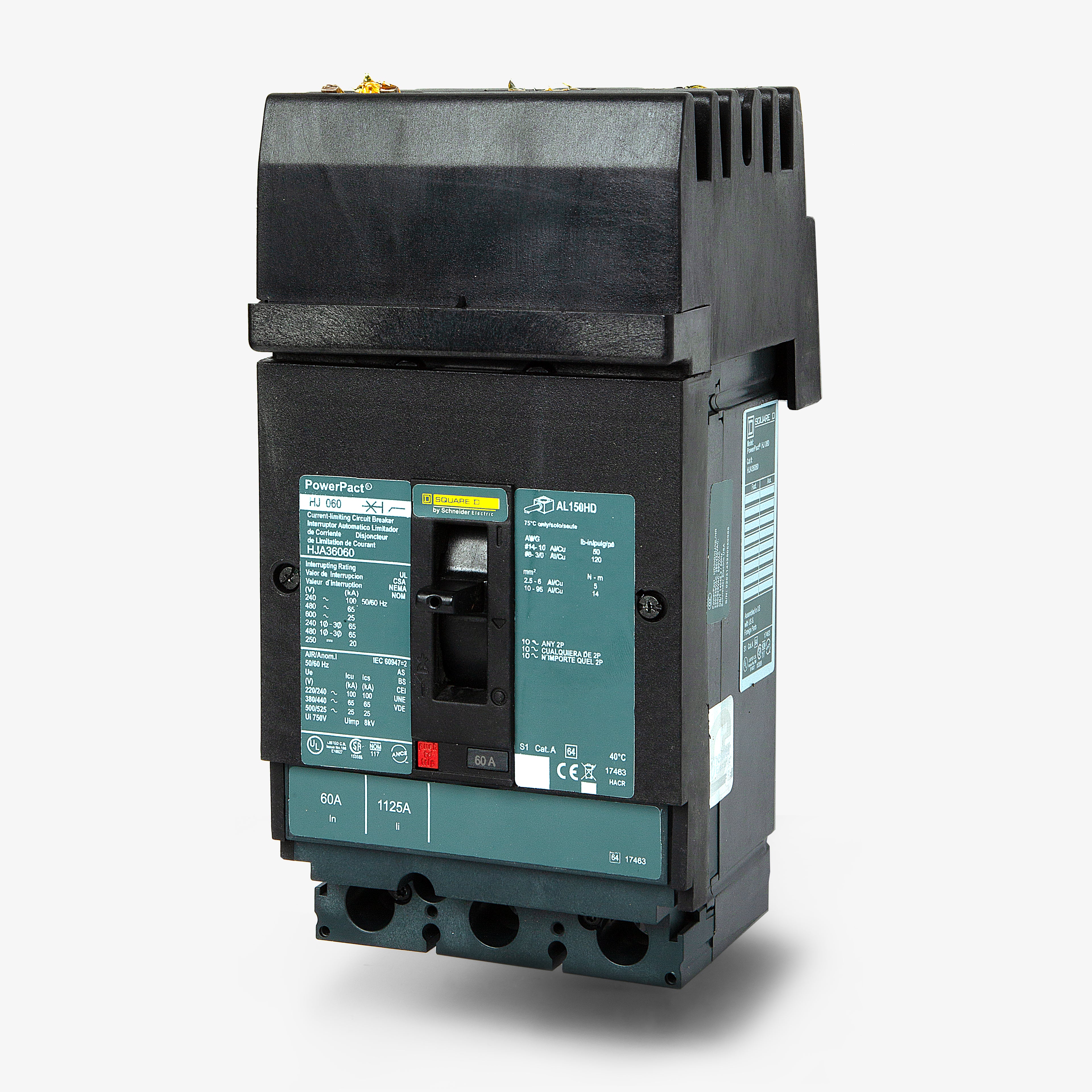 Square D HJA36060 3 Pole Circuit Breaker – SuperBreakers