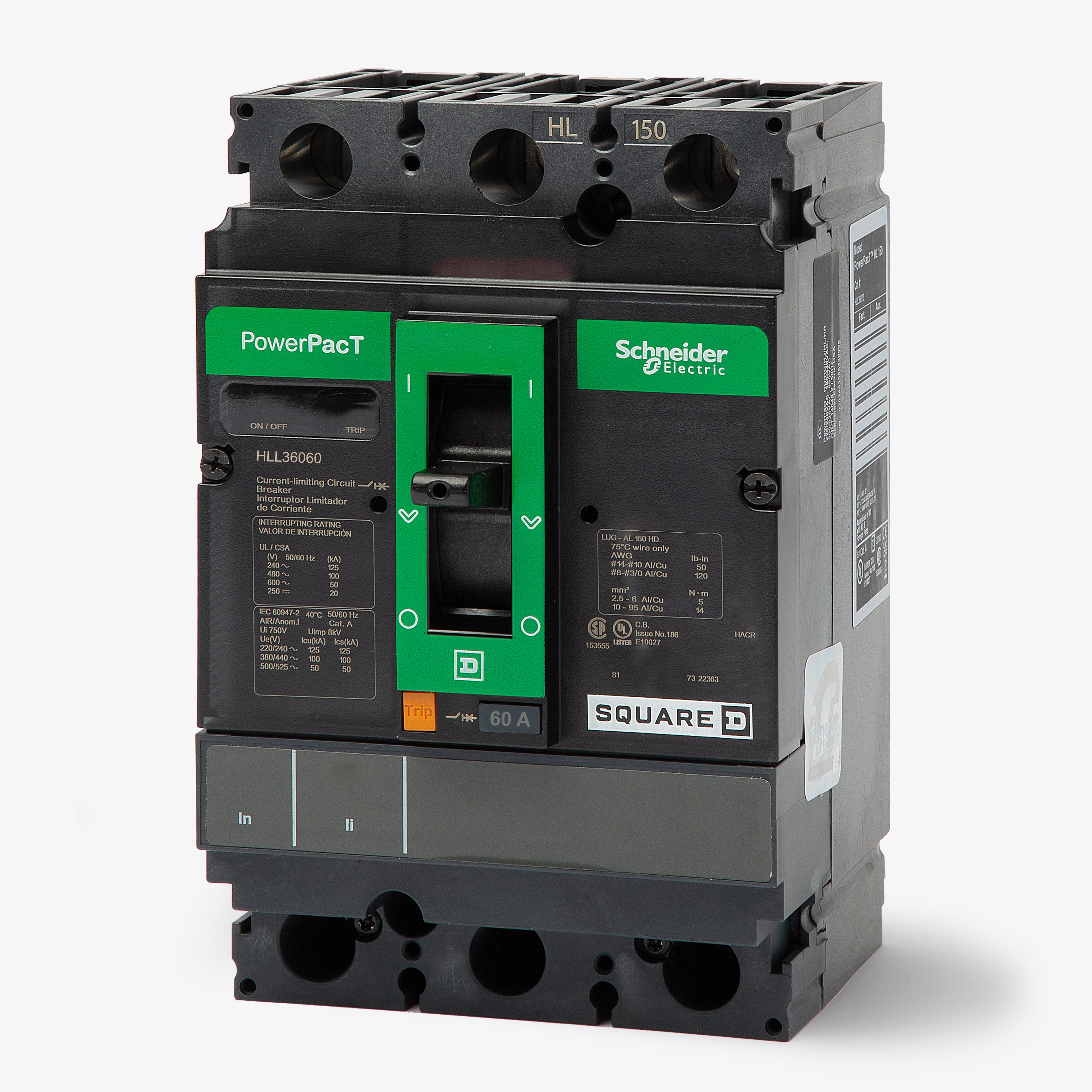 Square D HLL36060 3 Pole Circuit Breaker – SuperBreakers