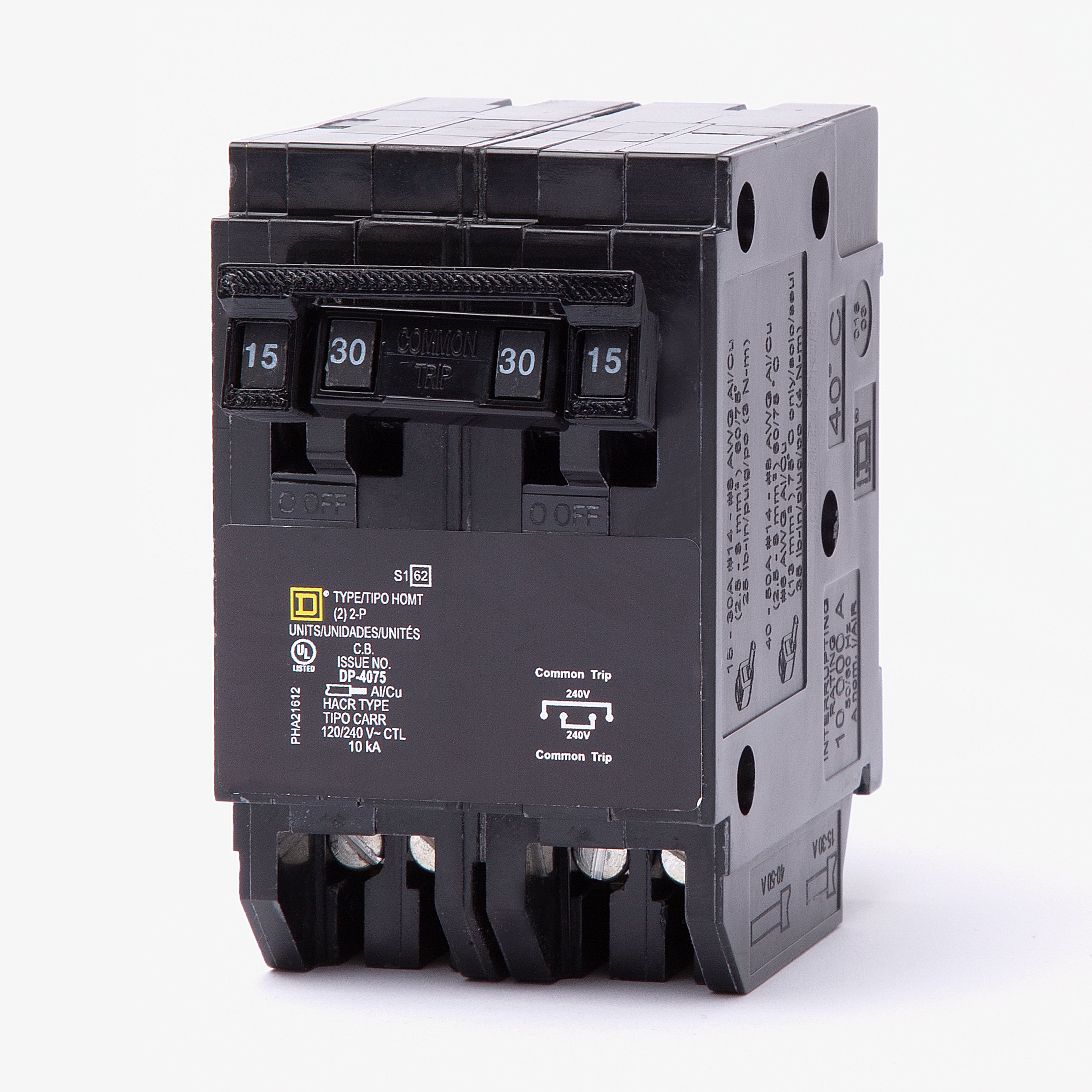 New Square D HOMT215230 Quad Tandem Circuit Breaker – SuperBreakers