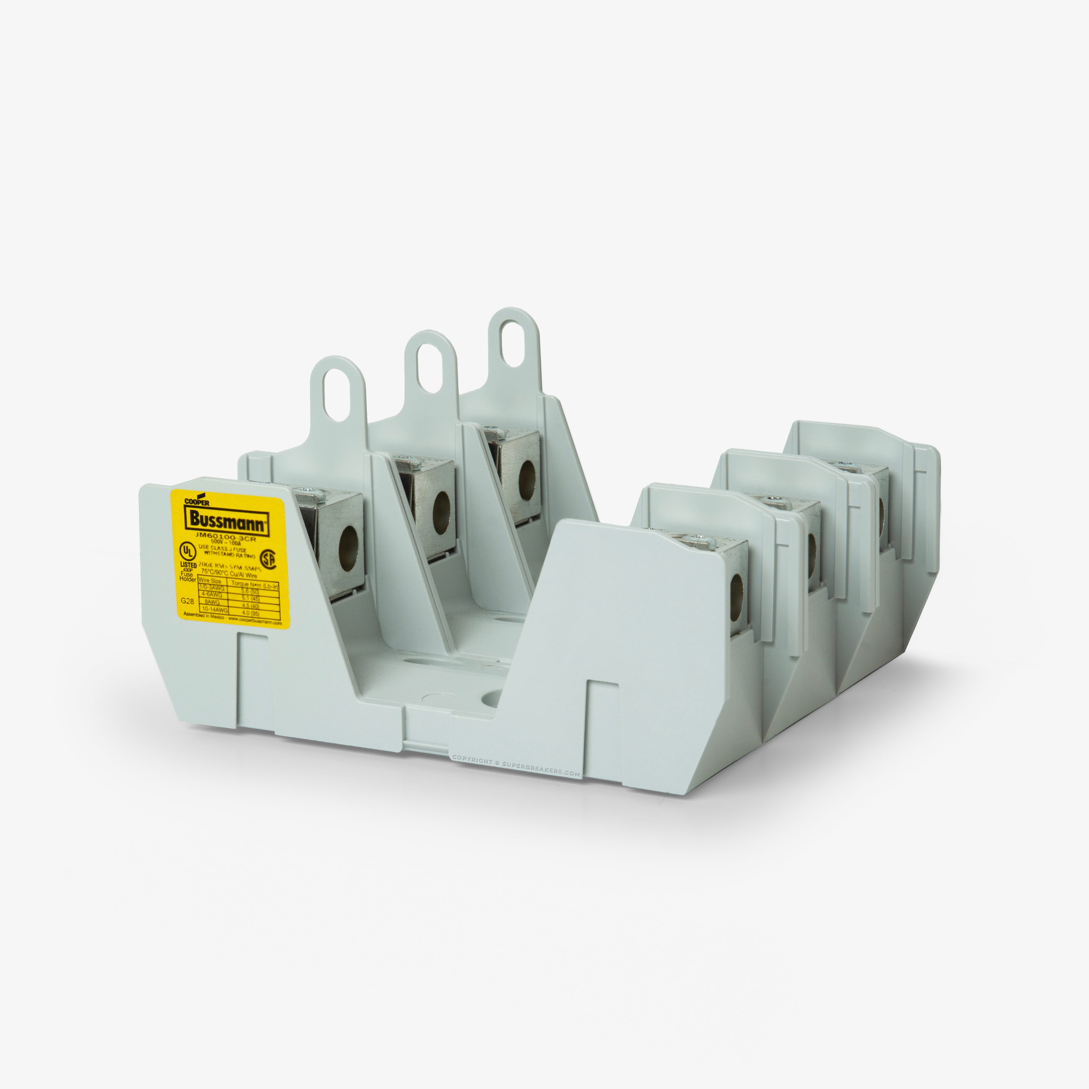 Eaton JM60400-3CR Fuse Blocks and Holders – SuperBreakers