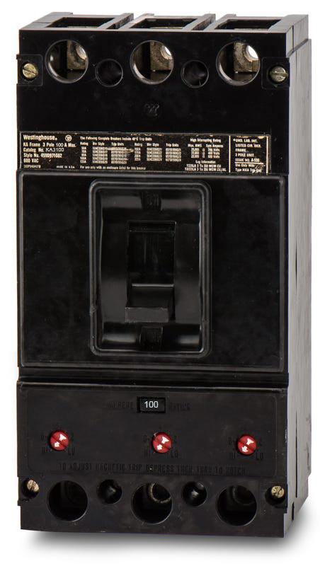 Re-Certified Westinghouse KA3100 3 Pole Circuit Breaker – SuperBreakers