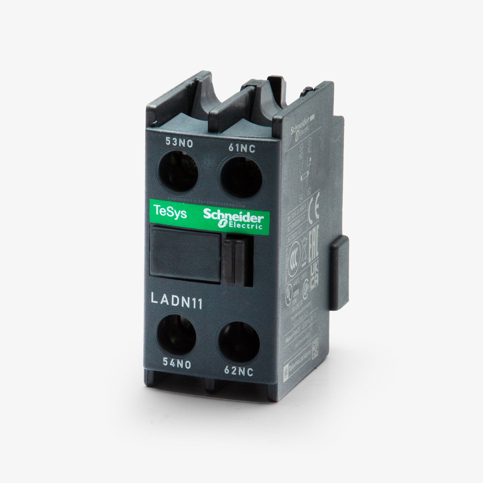 Square D LADN11 Auxiliary Contact Block – SuperBreakers