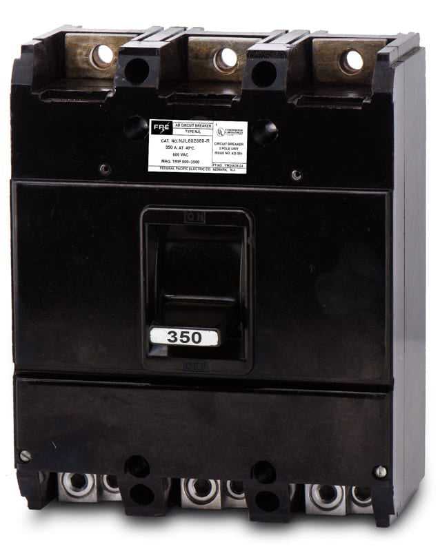 Federal Pacific NJL632350 - 350A 3 Pole Molded Case Circuit Breaker ...