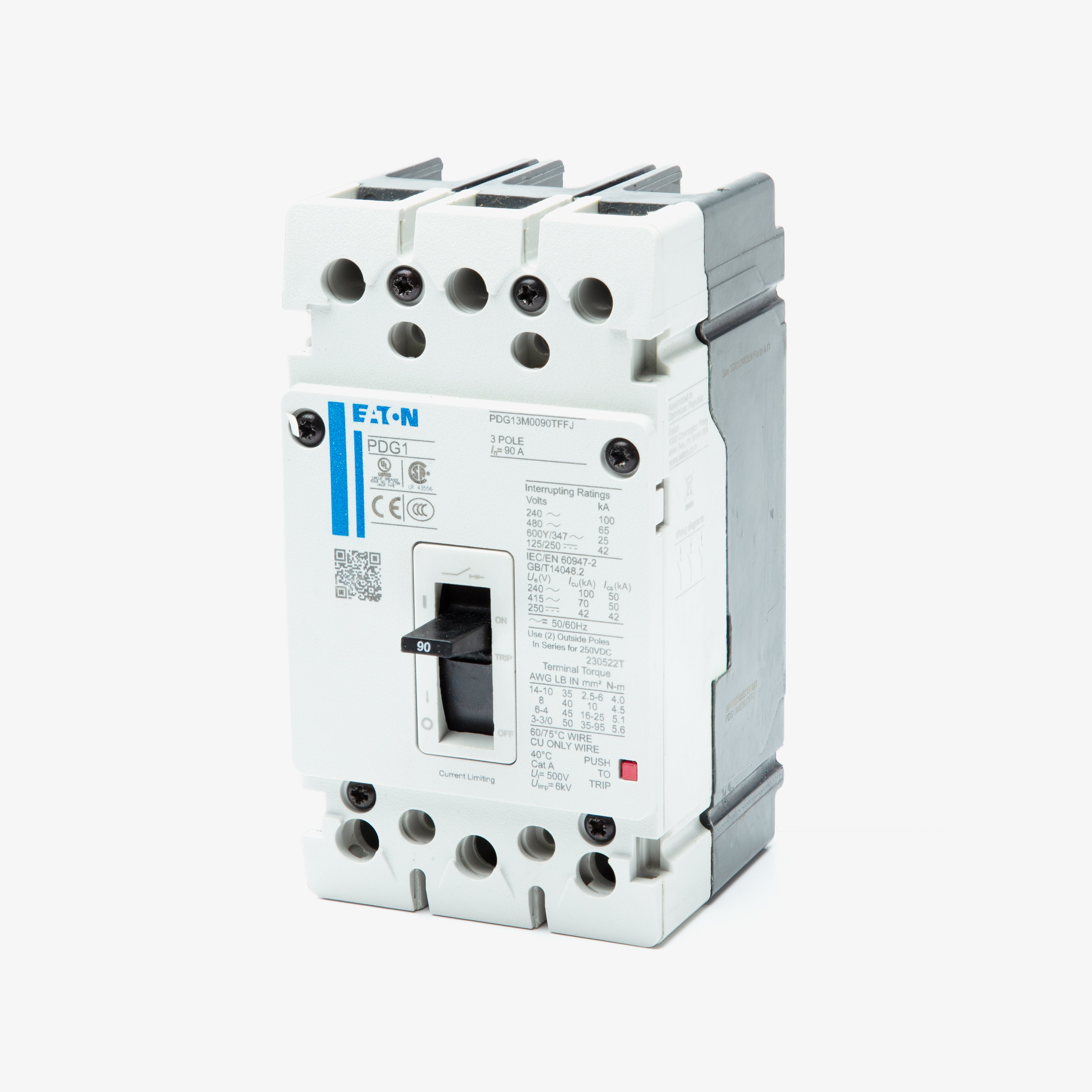 New Eaton PDG13M0090TFFJ 3 Pole Circuit Breaker – SuperBreakers