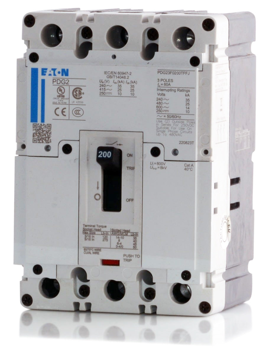 Eaton PDG23F0200TFFJ 3 Pole Circuit Breaker – SuperBreakers