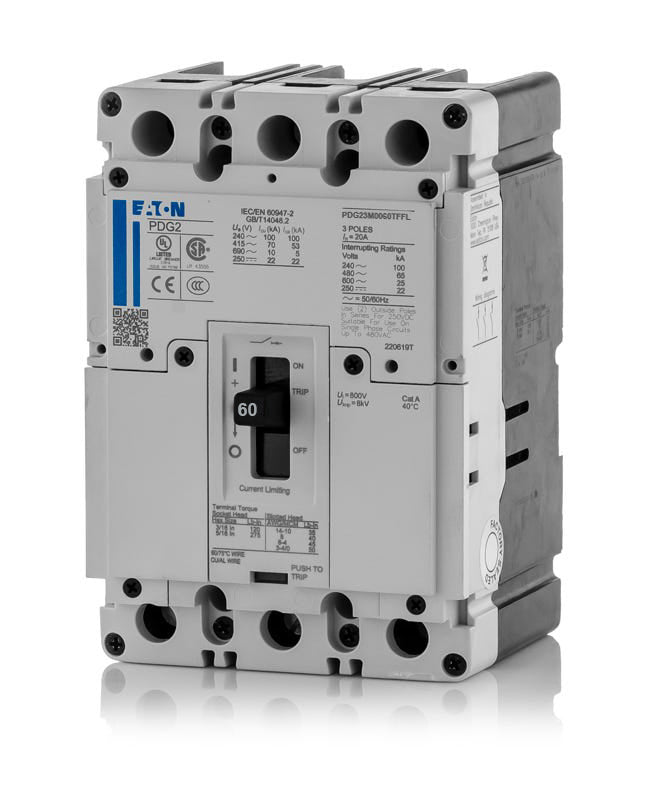 New Eaton PDG23M0060TFFL 3 Pole Circuit Breaker – SuperBreakers