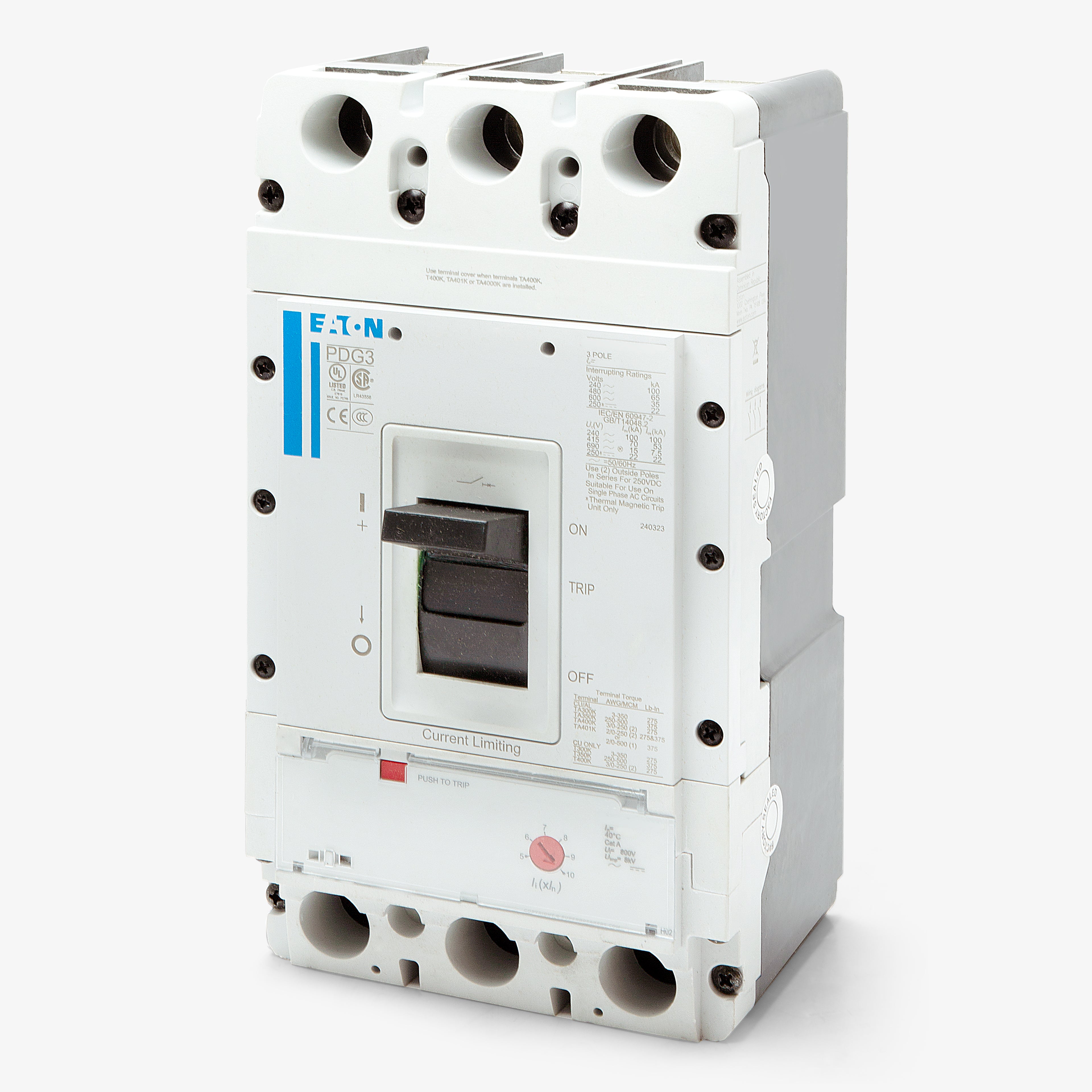 New Eaton PDG33M0175TFAJ 3 Pole Circuit Breaker – SuperBreakers
