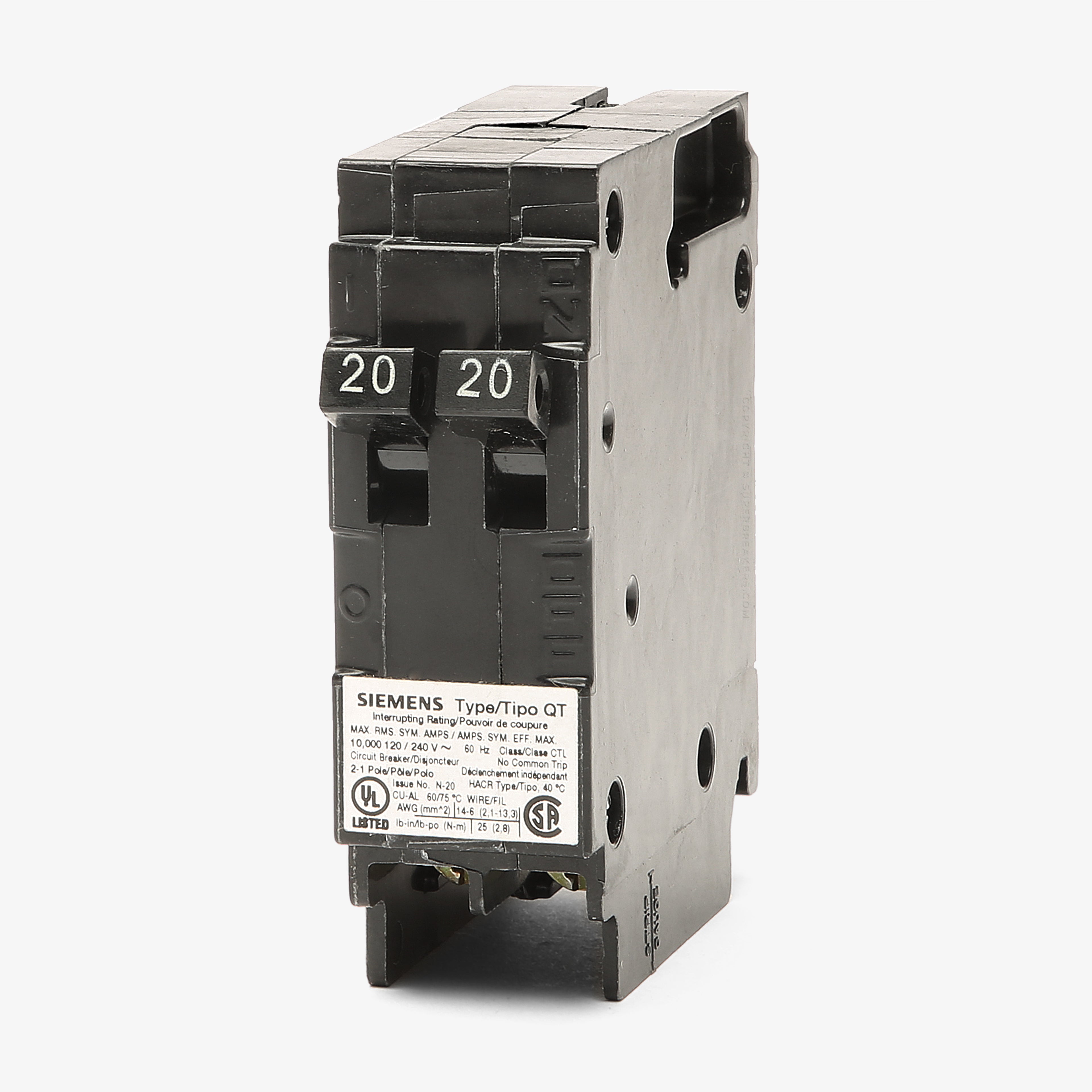 Siemens Q2020 Tandem Circuit Breaker – SuperBreakers