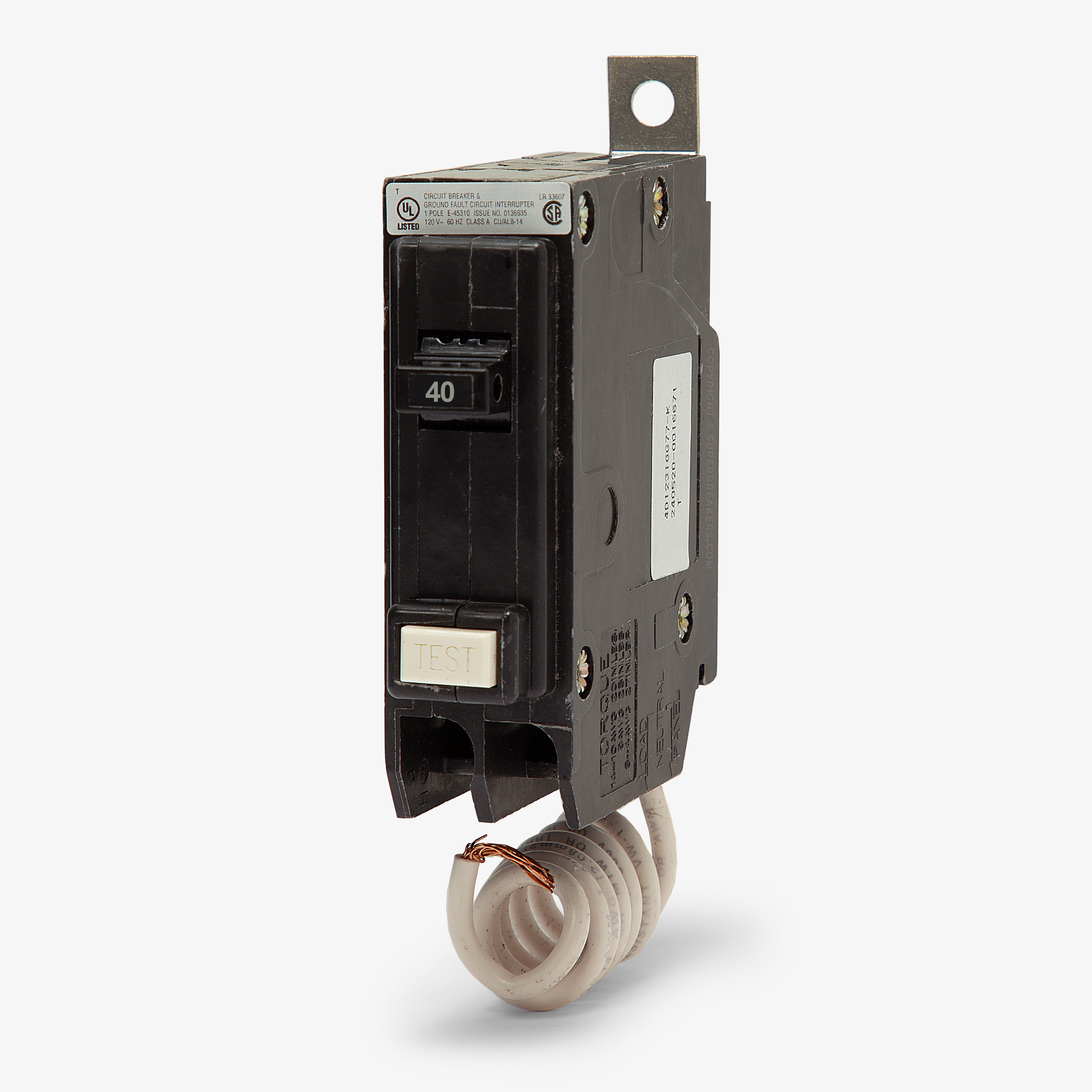 Eaton QBGFT1040 1 Pole Ground Fault Circuit Breaker – SuperBreakers