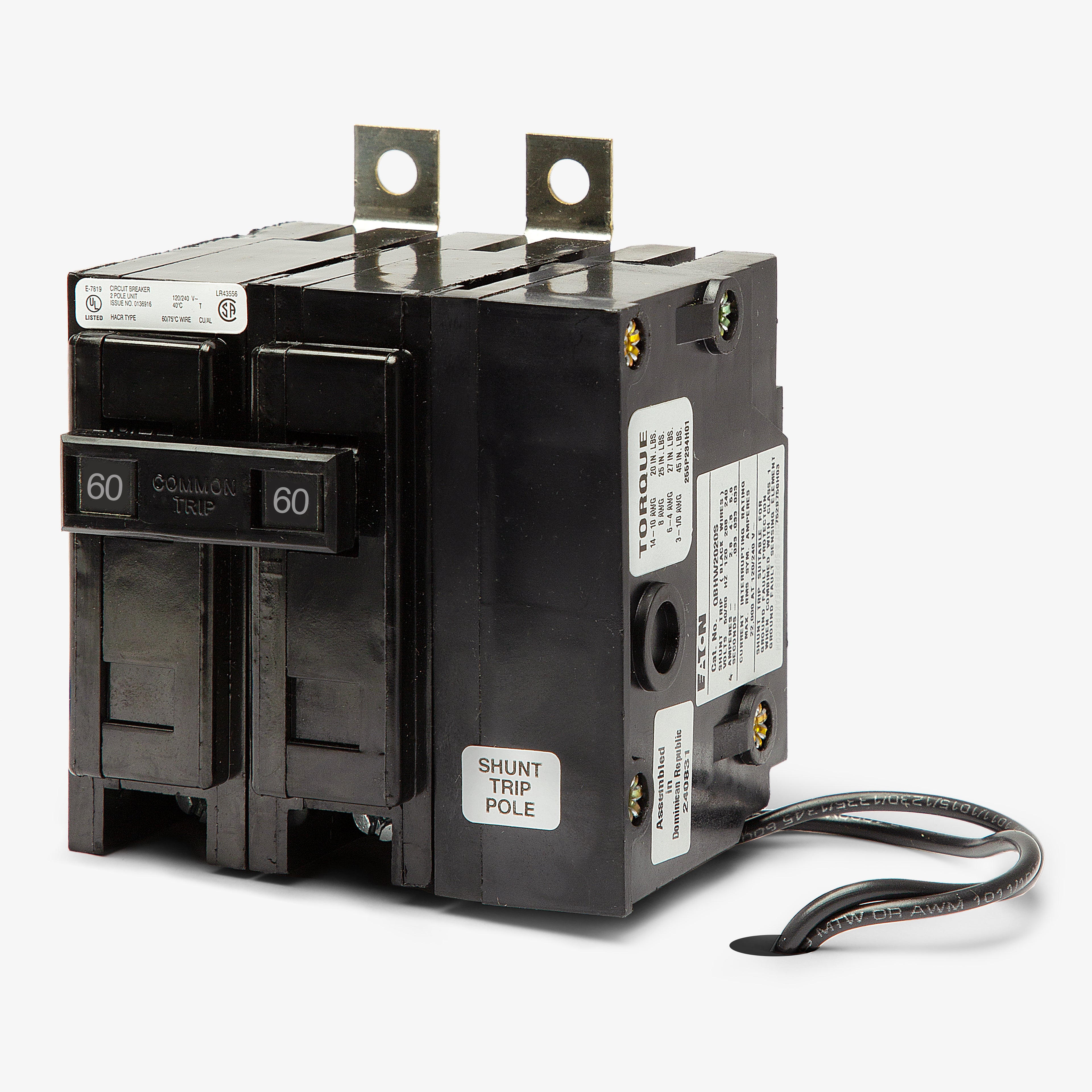 New Eaton QBHW2060S 2 Pole Circuit Breaker – SuperBreakers