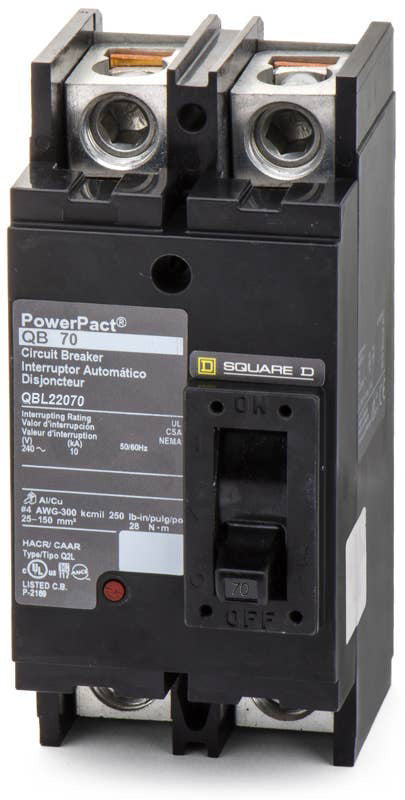New Square D QBL22070 2 Pole Circuit Breaker – SuperBreakers