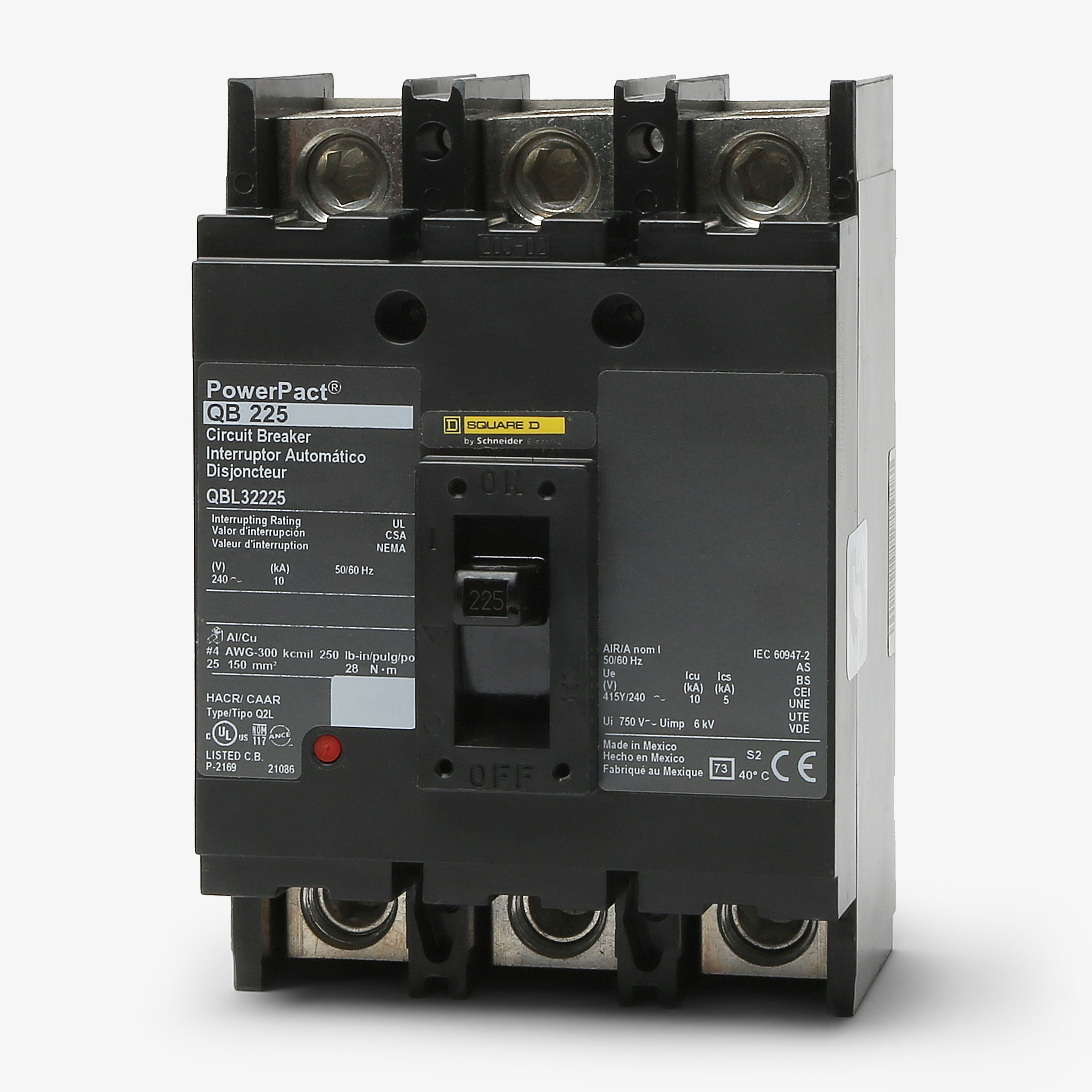 Square D QBL32225 3 Pole Circuit Breaker – SuperBreakers