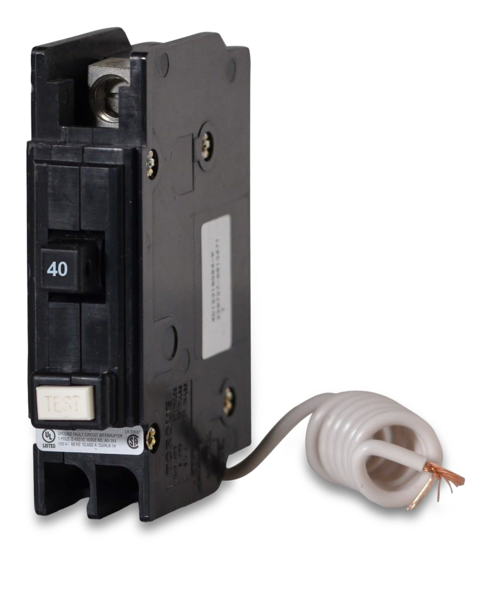 New Eaton QCGFT1040 1 Pole Ground Fault Circuit Breaker – SuperBreakers