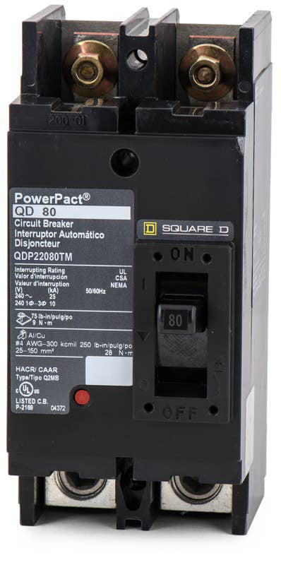 Square D QDP22080TM 2 Pole Circuit Breaker – SuperBreakers