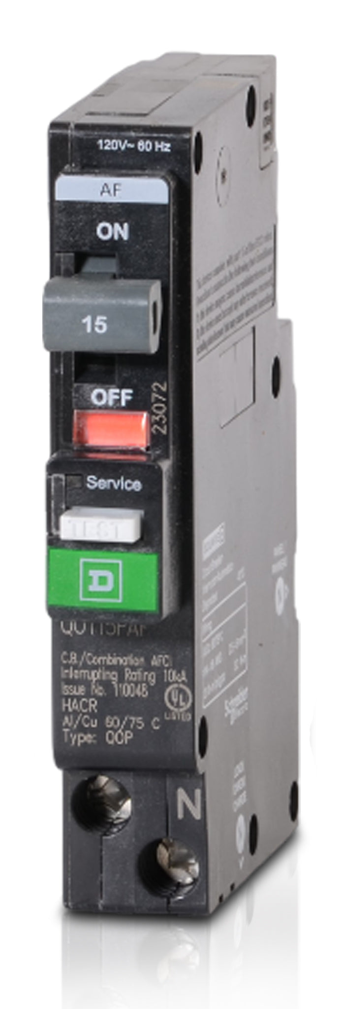 Square D QO115PAF 1 Pole Combination Arc Fault Circuit Breaker ...