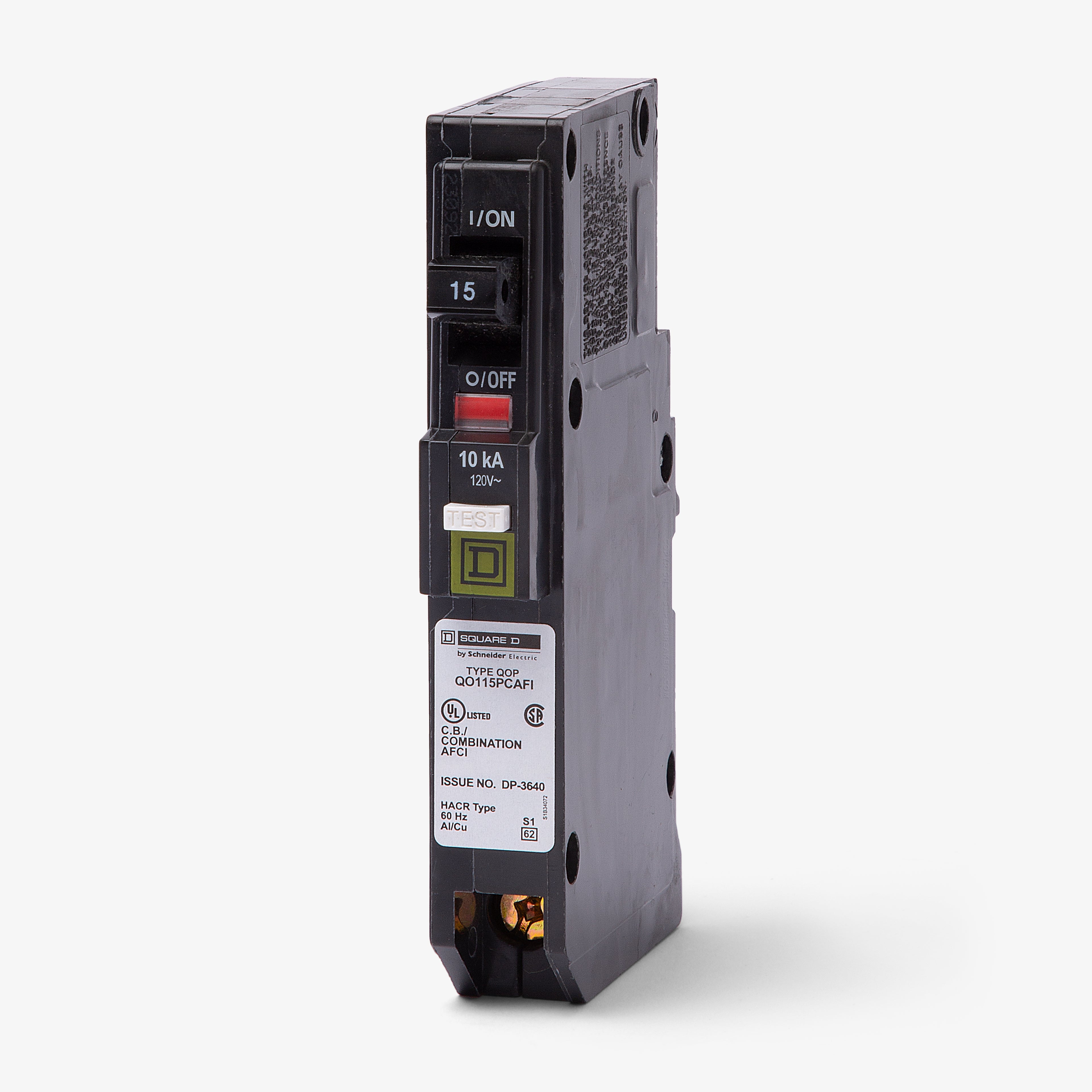 Square D QO115PCAFI 1 Pole Circuit Breaker Arc Fault – SuperBreakers