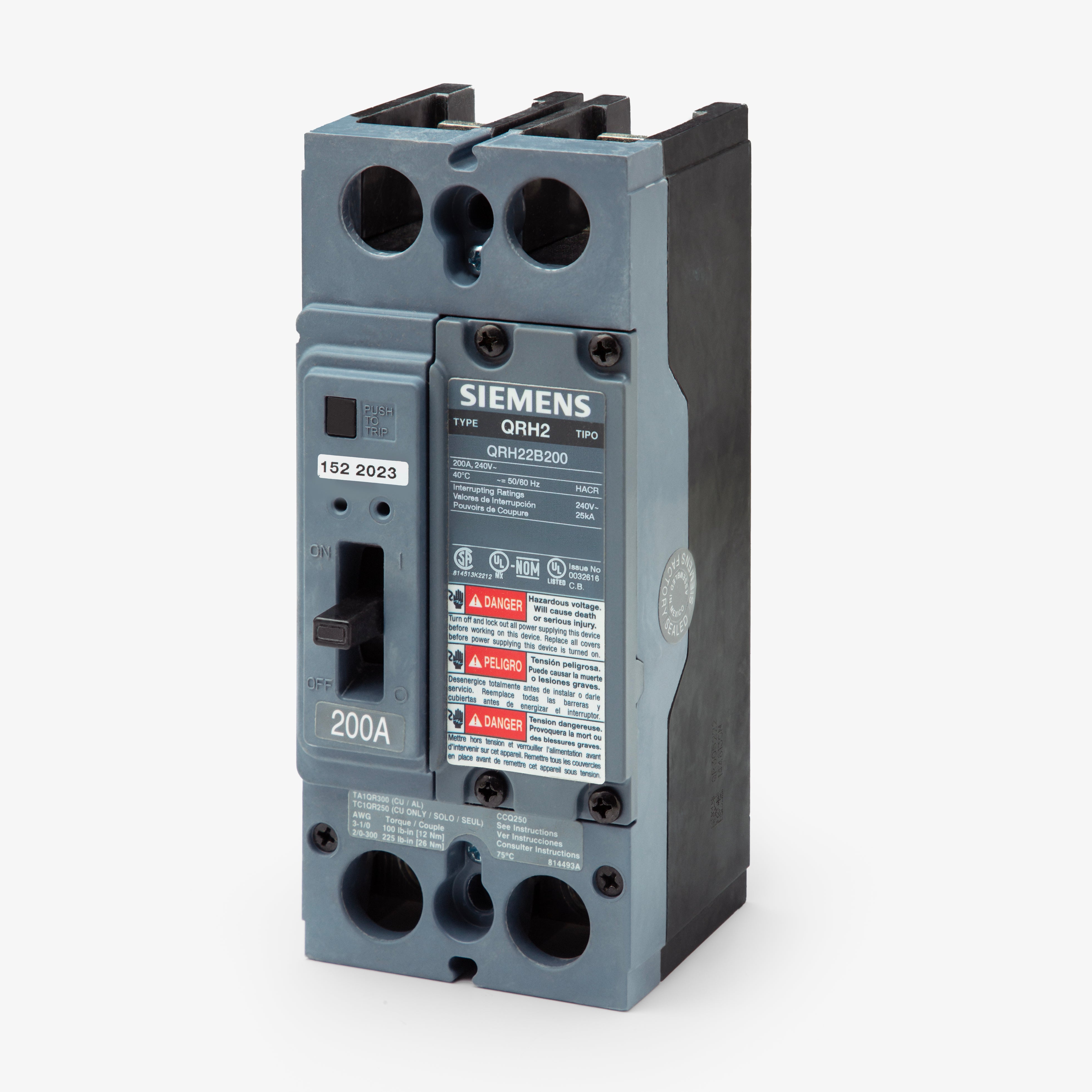 Siemens QRH22B200 2 Pole Circuit Breaker – SuperBreakers