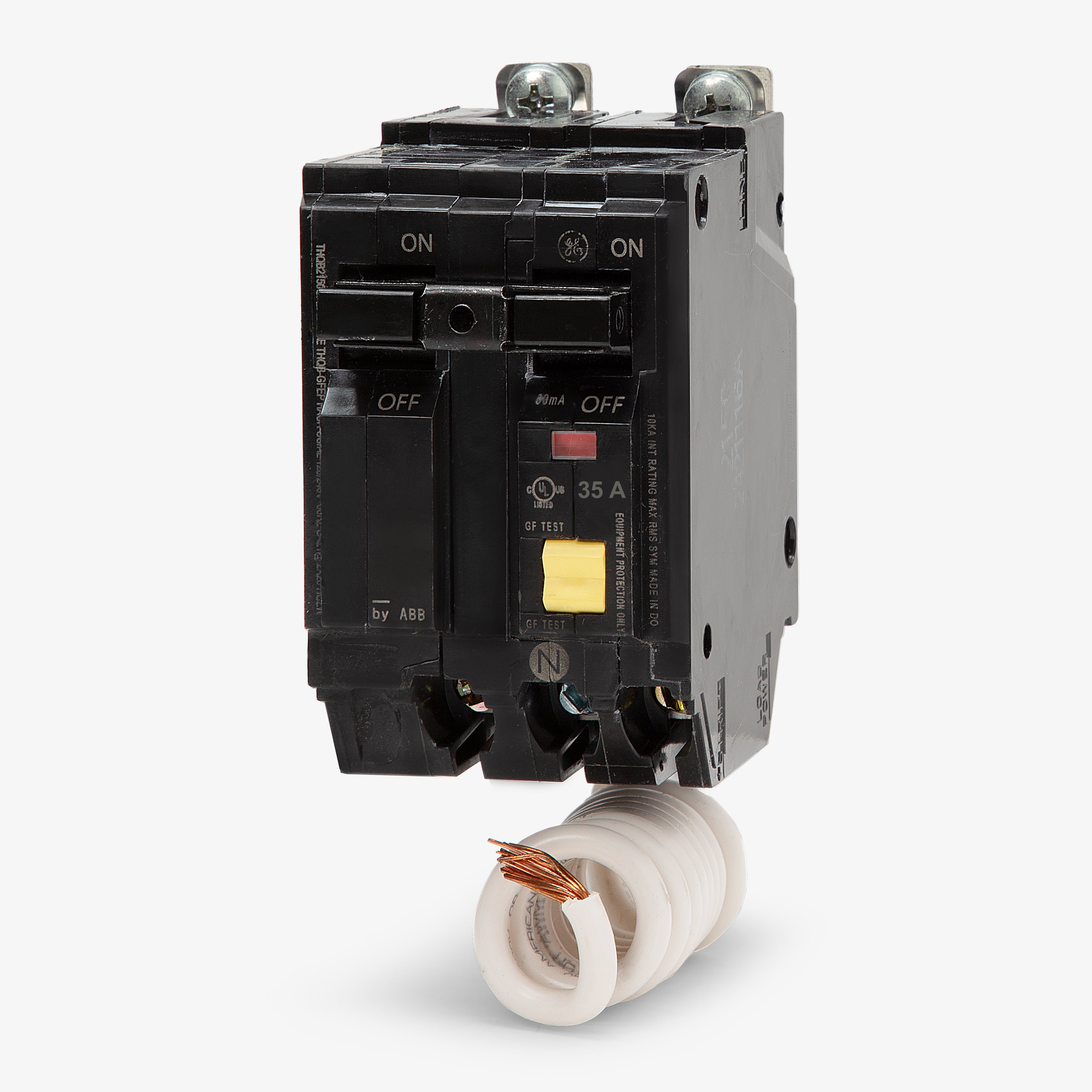 New General Electric THQB2135GFEP2 2 Pole Ground Fault Circuit Breaker ...