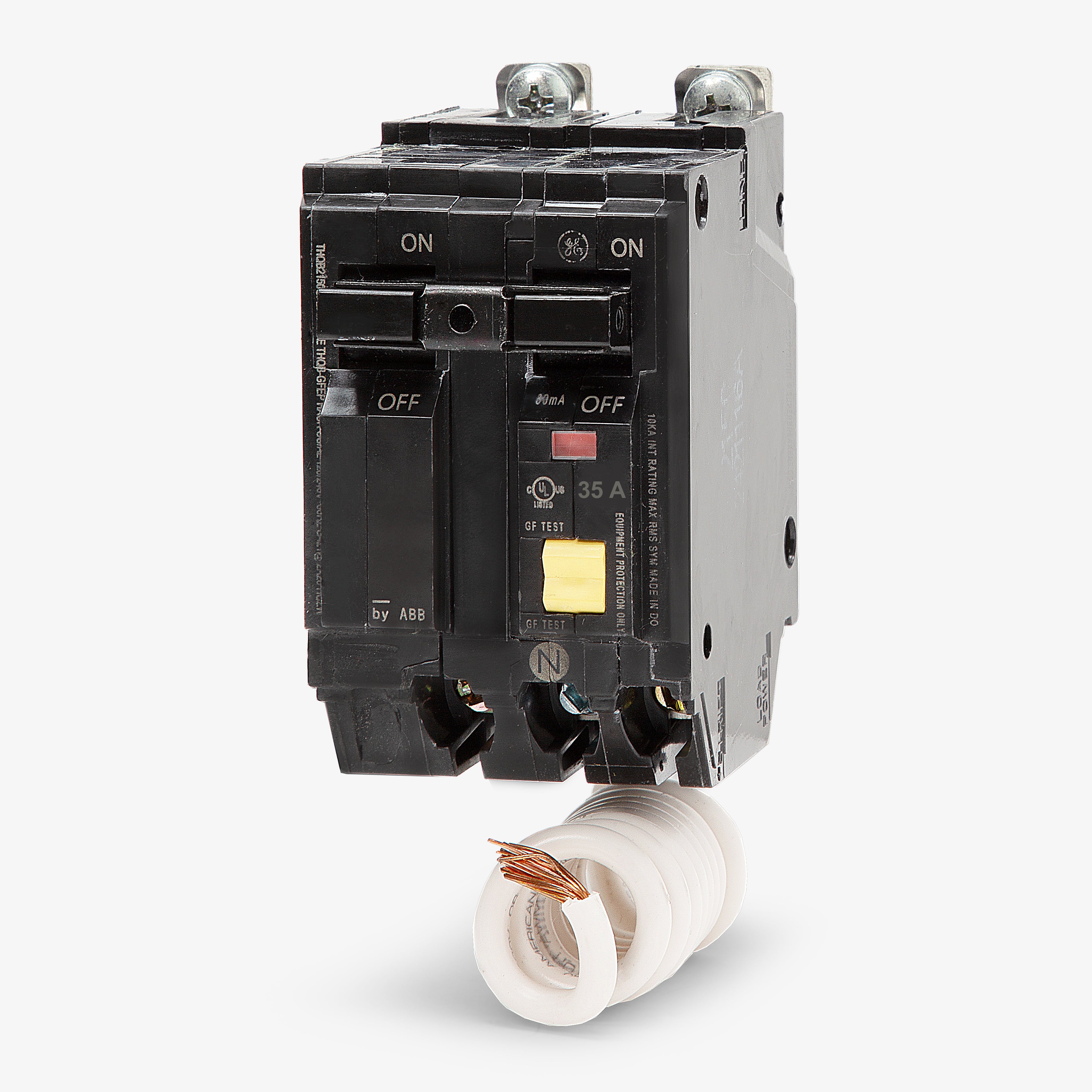 New General Electric THQB2150GFEP2 2 Pole Ground Fault Circuit Breaker ...