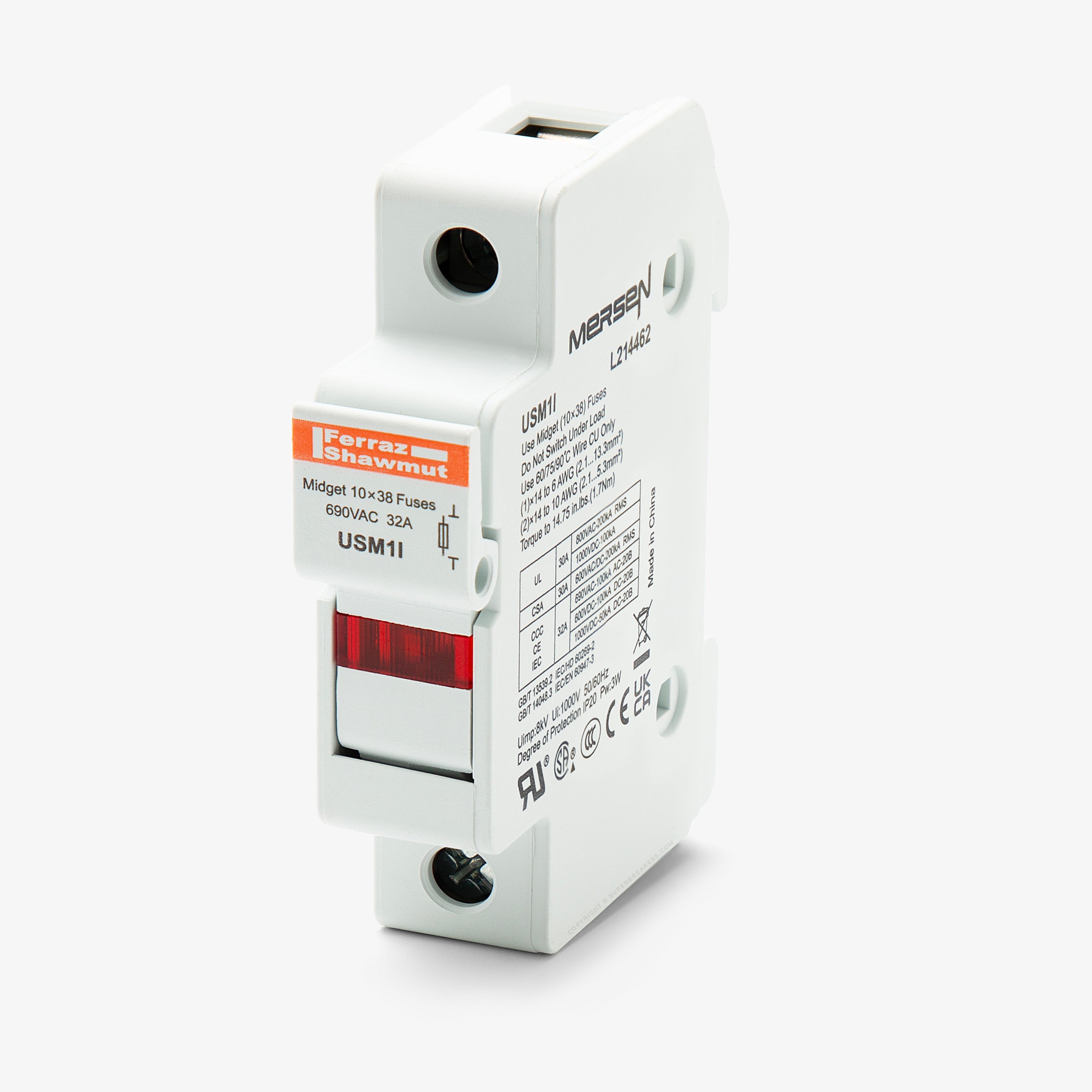 Mersen/Ferraz Shawmut USM1I Fuse Holder – SuperBreakers