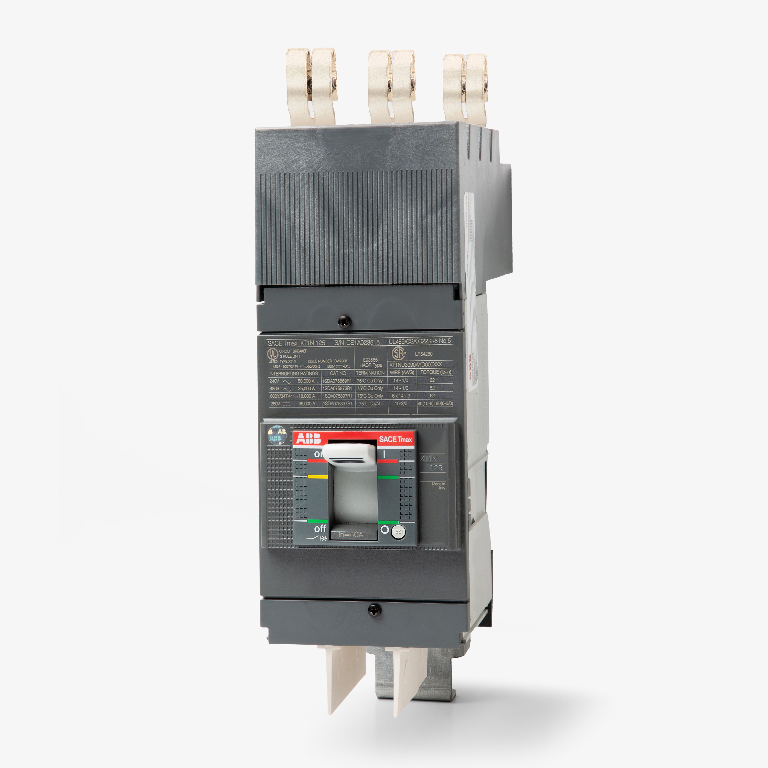 New ABB XT1NU3100AYD000XXX 3 Pole Circuit Breaker – SuperBreakers