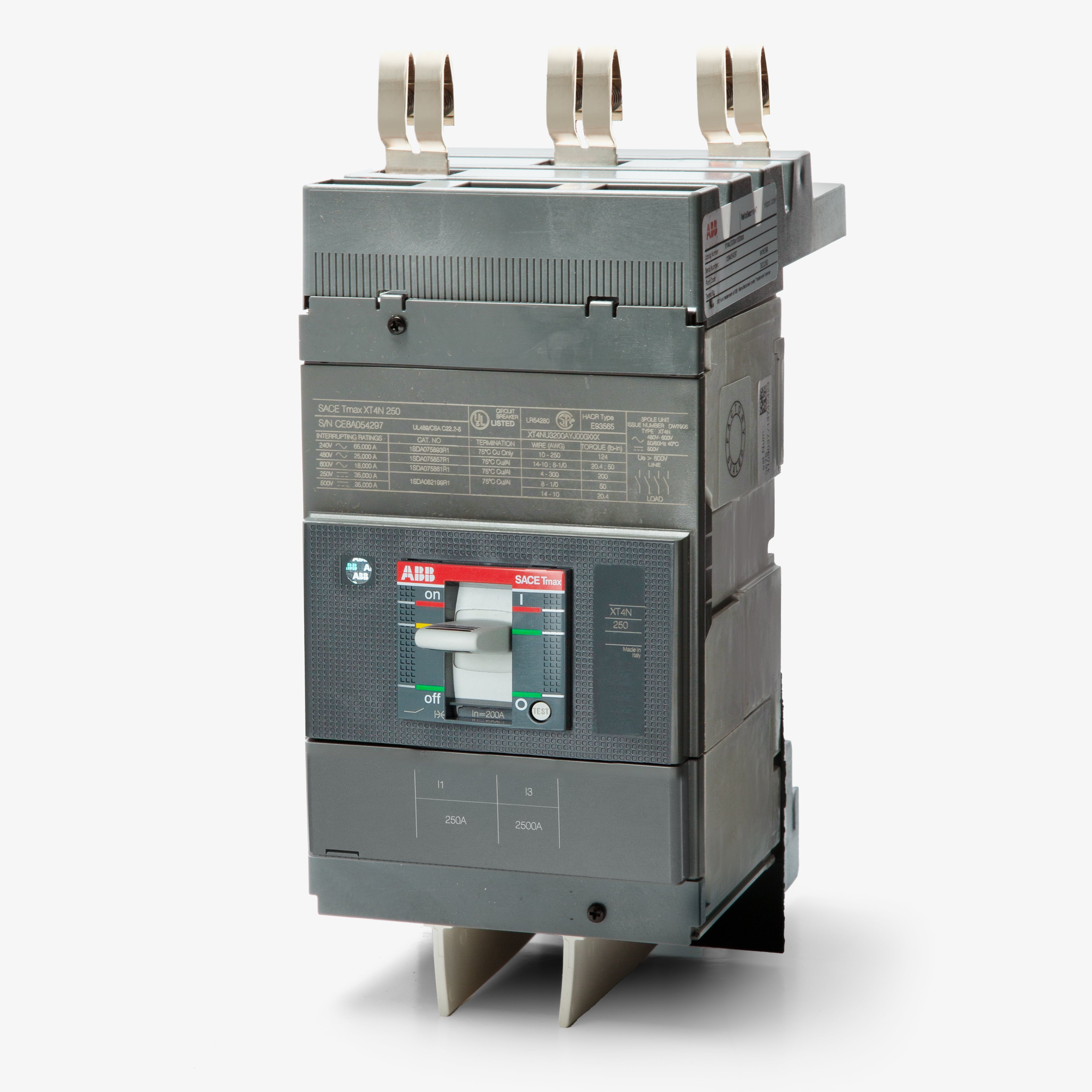 New ABB XT4NU3200AYJ000XXX 3 Pole Circuit Breaker – SuperBreakers