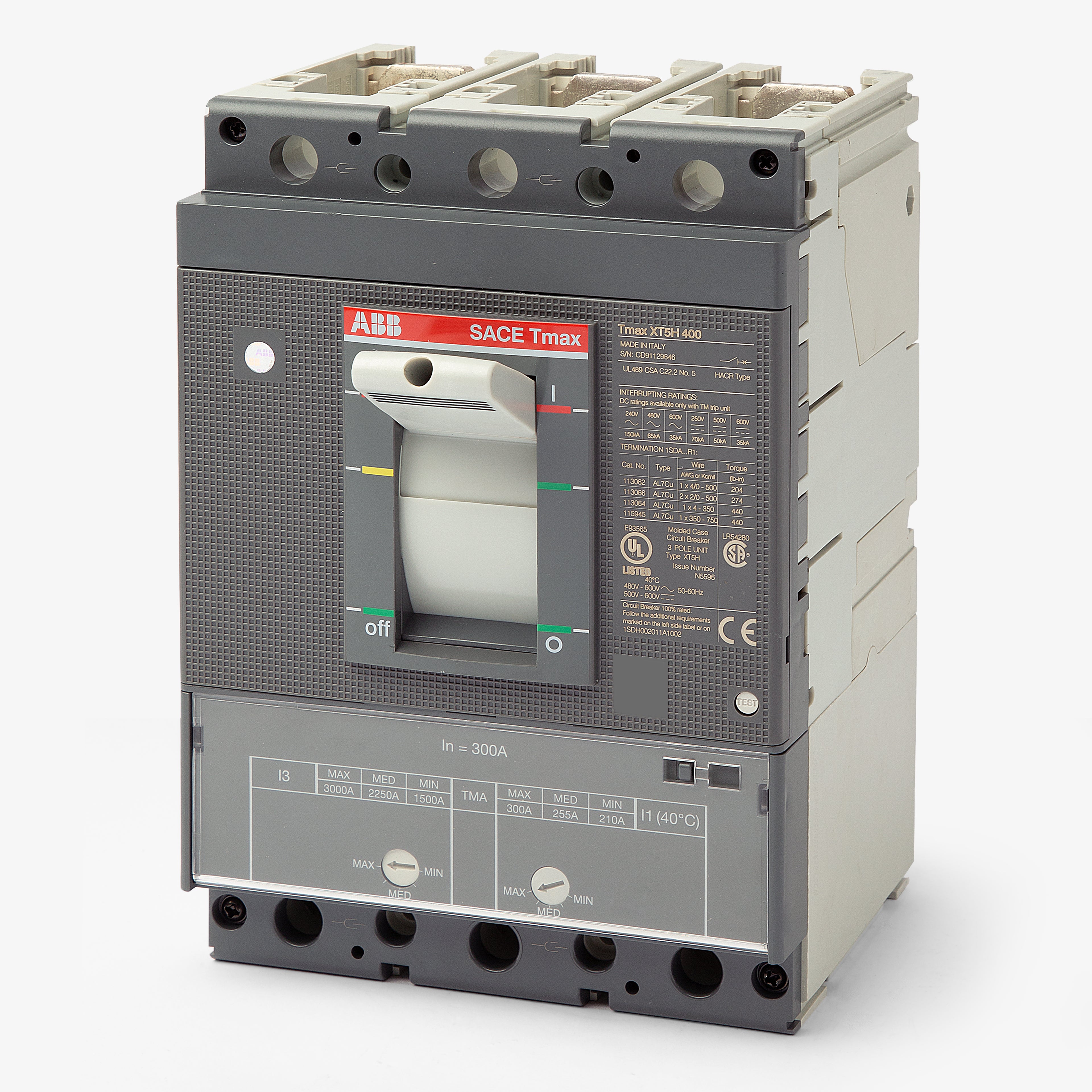 ABB XT5HU330ABFN000XXX Molded Case Circuit Breaker – SuperBreakers